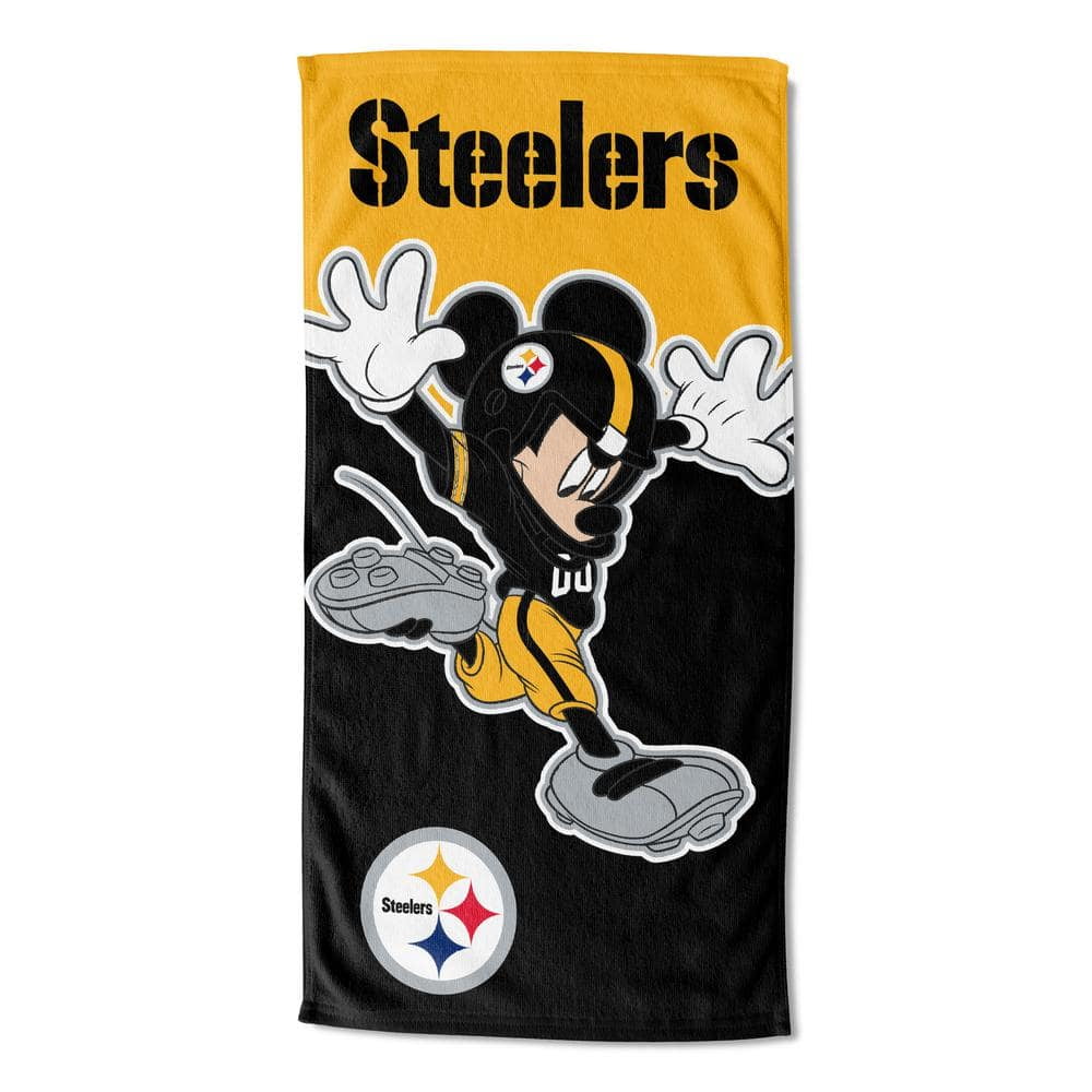 Disney NFL Mickey Steelers Splash Hugger and 30x60 Multi-Colored Beach ...