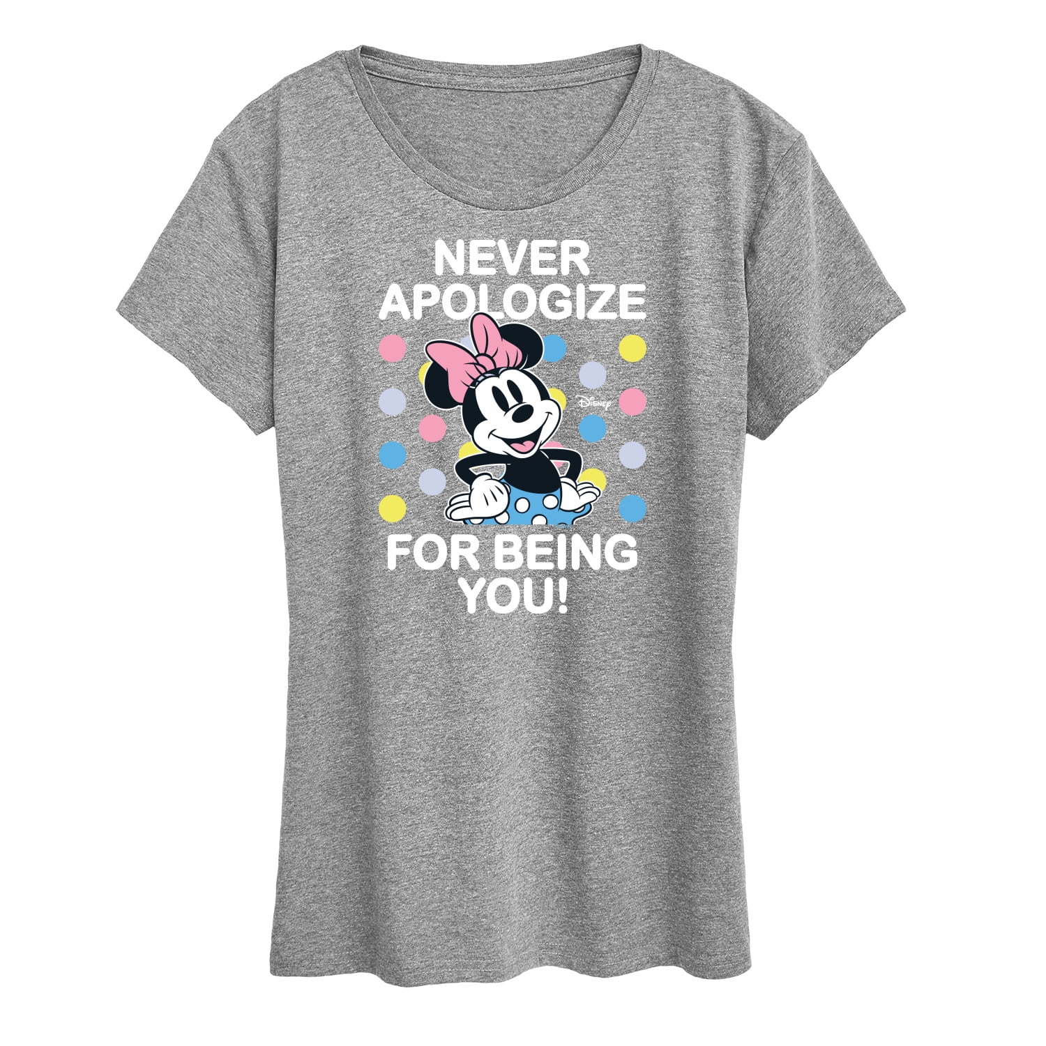 Disney - Never Apologize - Women's Short Sleeve Graphic T-Shirt ...