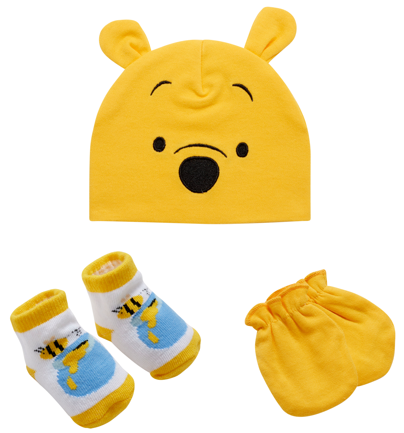 Gerber Baby Boy No Scratch Mittens & Caps Set, 8-Piece (Newborn - 0/3M ...