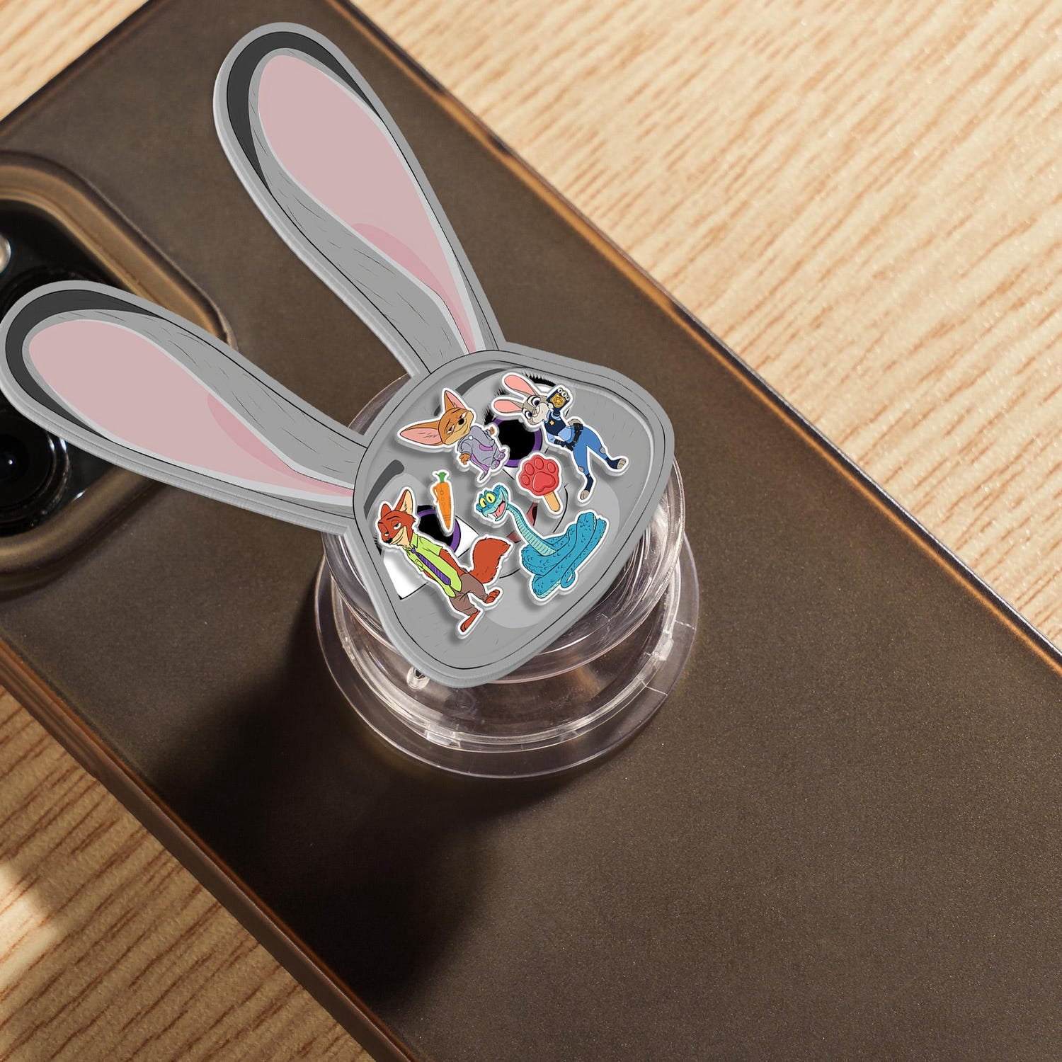 Disney Nick And Judy Shaker Phone Grip,Zootopia 2 Movie Judy Hopps Nick ...