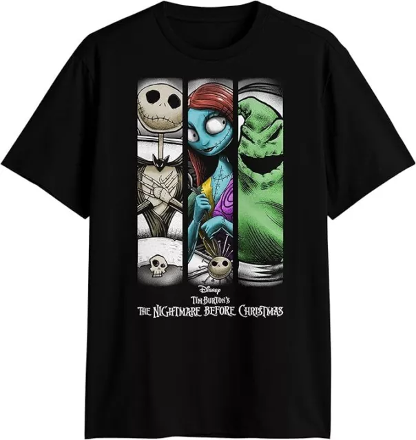 Disney Nightmare Before Christmas Jack Sally Oogie Boogie Grid T-Shirt ...