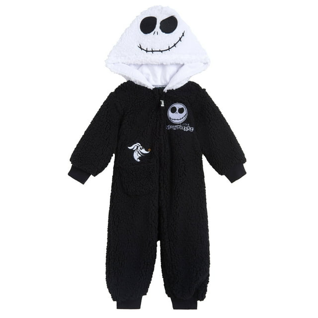 Disney Nightmare Before Christmas Jack Skellington Cozy Sherpa Zip Up ...