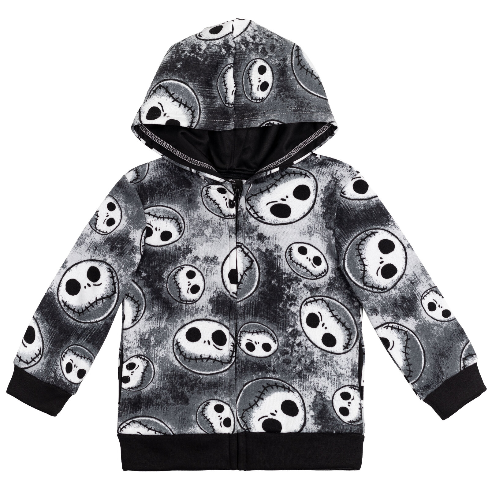Disney Nightmare Before Christmas Jack Skellington Fleece Zip Up Hoodie ...