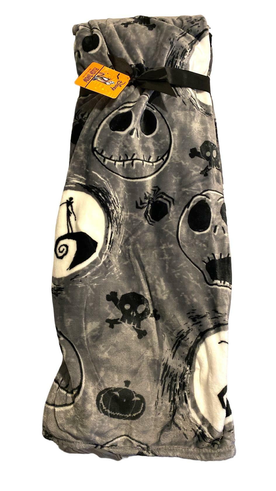 Disney Jack Skellington Nightmare Before Christmas Plush Soft Blanket ...