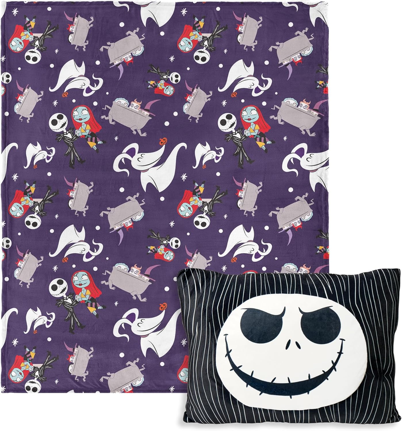Disney Nightmare Before Christmas, Jump Scare, Silk Touch Throw Blanket ...