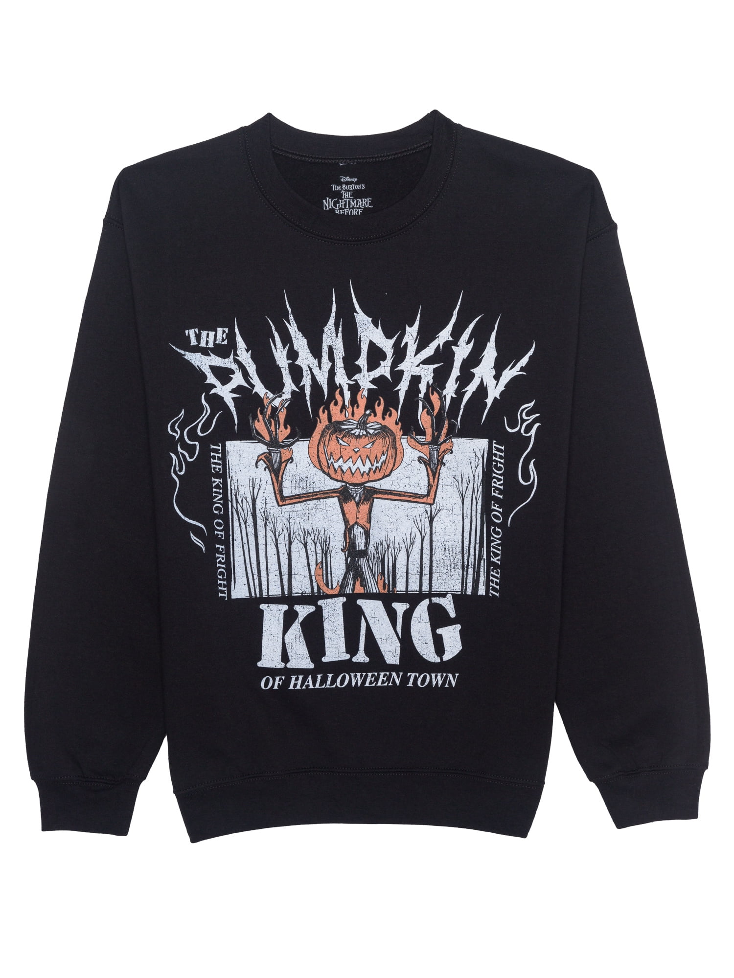 Disney Nightmare Before Christmas Pumpkin King Fleece Sweatshirt ...