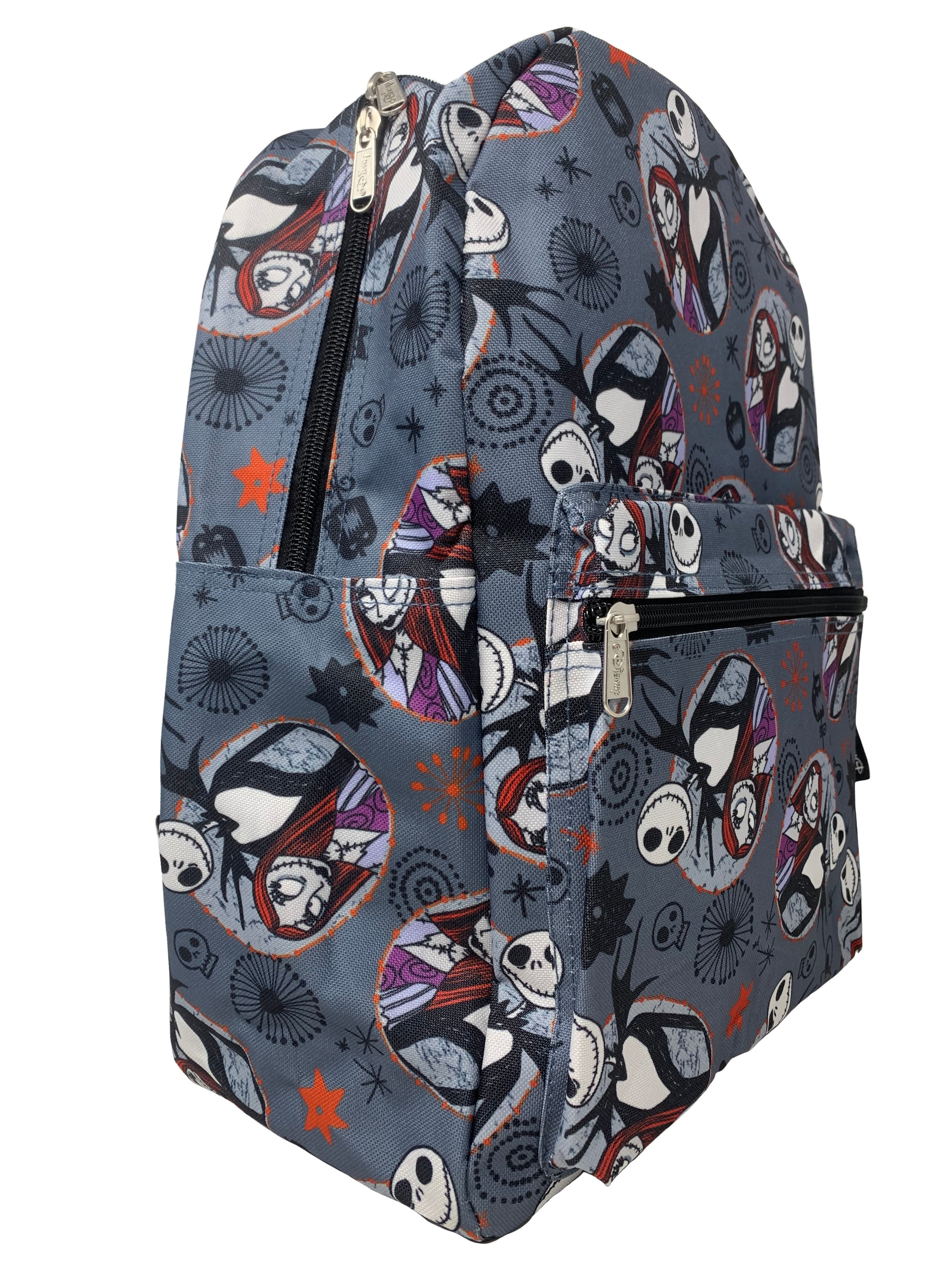 Disney Nightmare Before Christmas Sally & Jack Gray Allover Print 16IN ...