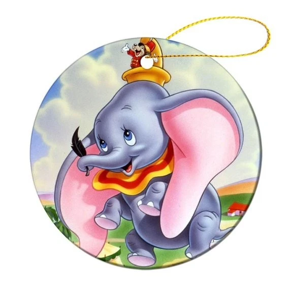 Disney Noel Ceramic Ornament Noel Dumbo Festive 2D FLAT Ceramic ...
