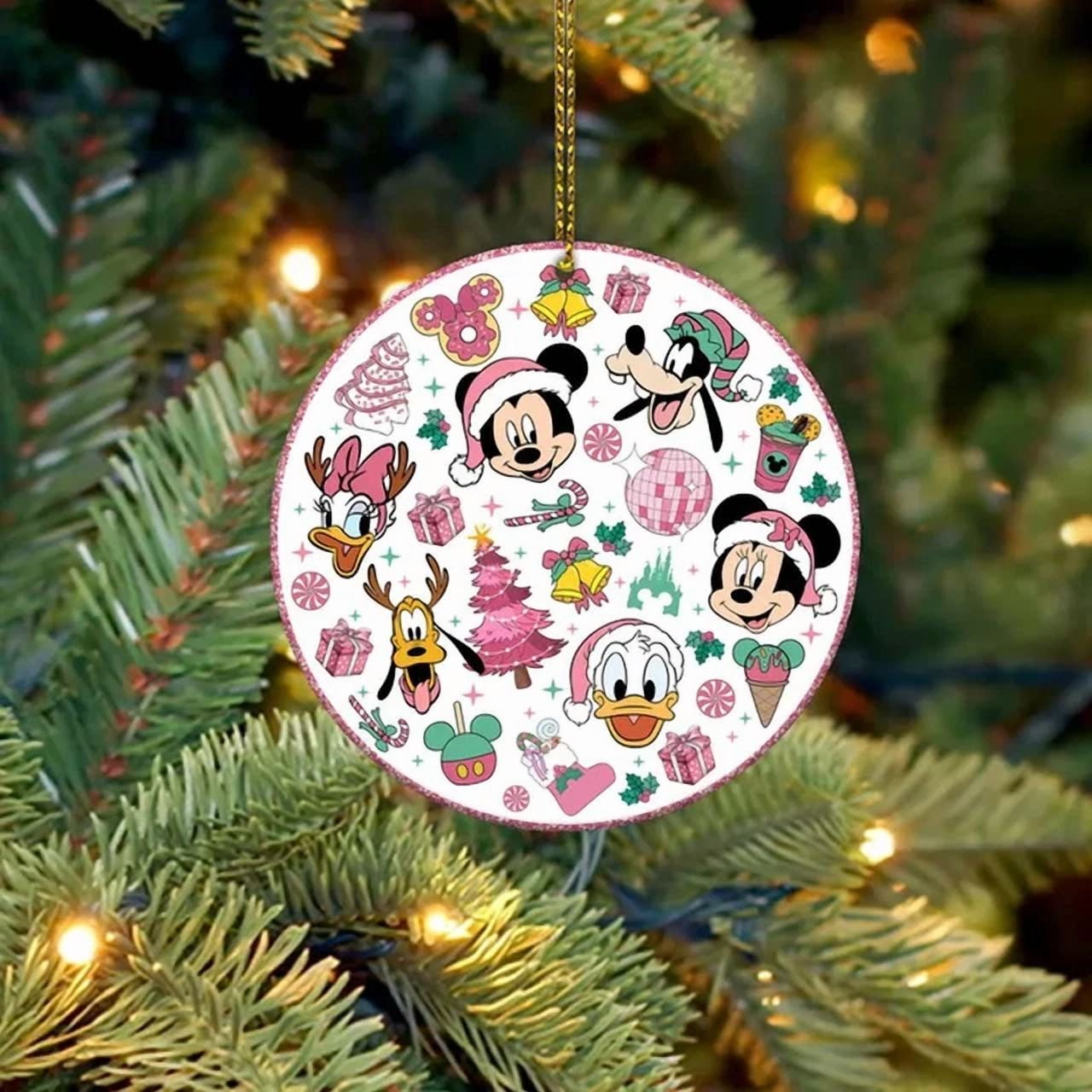 Disney Noel Friends Festive Merry Noel Ceramic Ornament 2D FLAT Ceramic ...