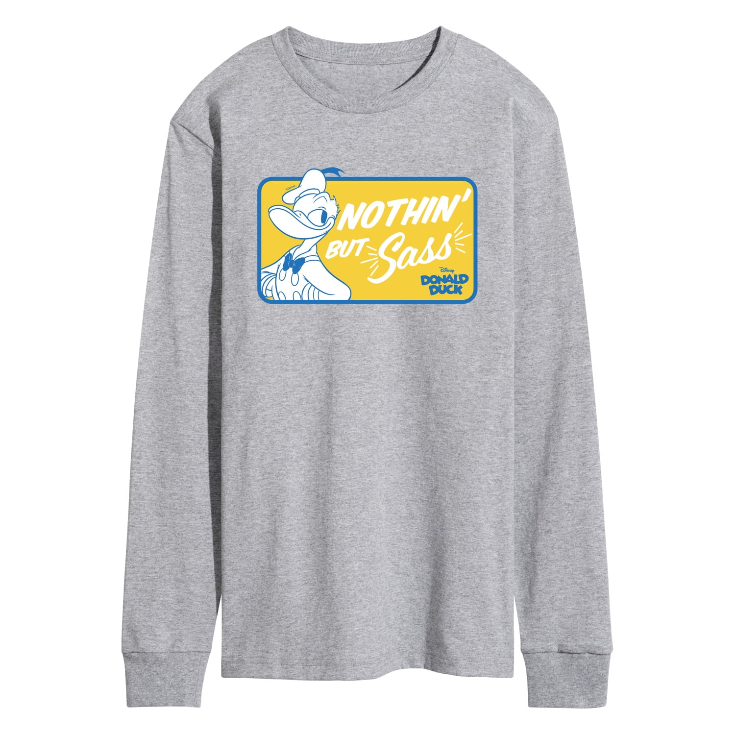Disney - Nothin But Sass - Men's Long Sleeve T-Shirt - Walmart.com