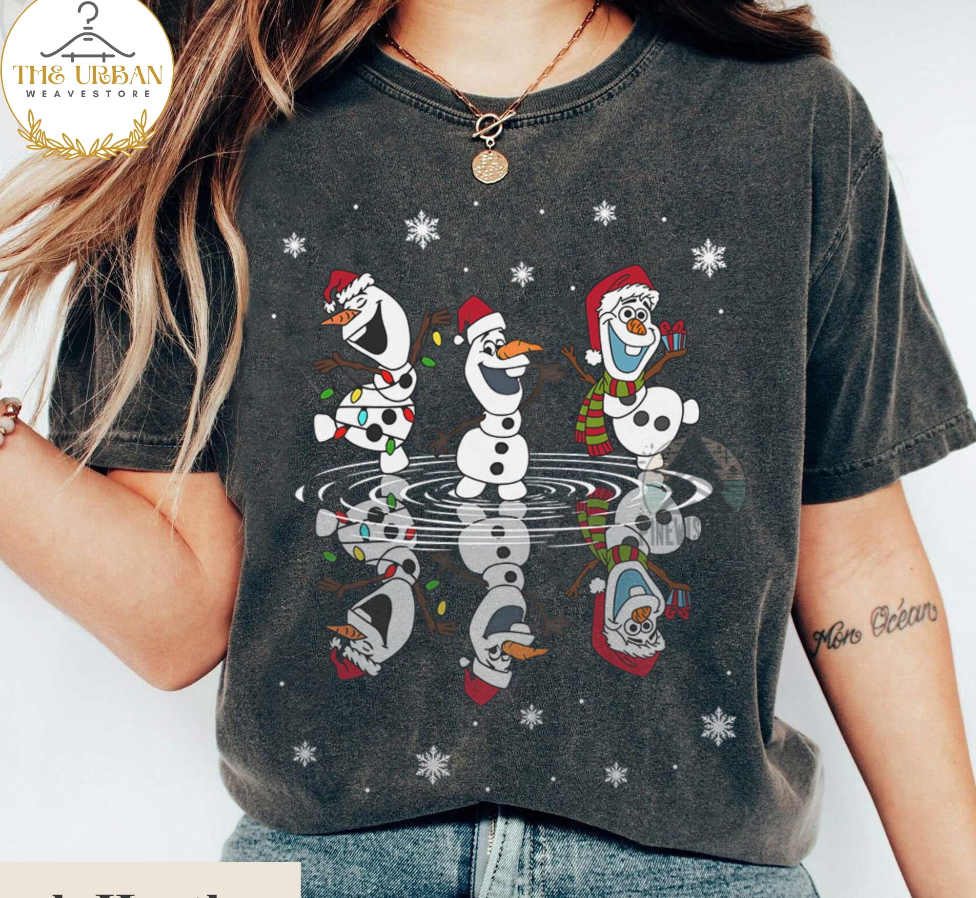 Disney Olaf Christmas Shirt Retro Olaf Frozen Snowman T-shirt Christmas ...