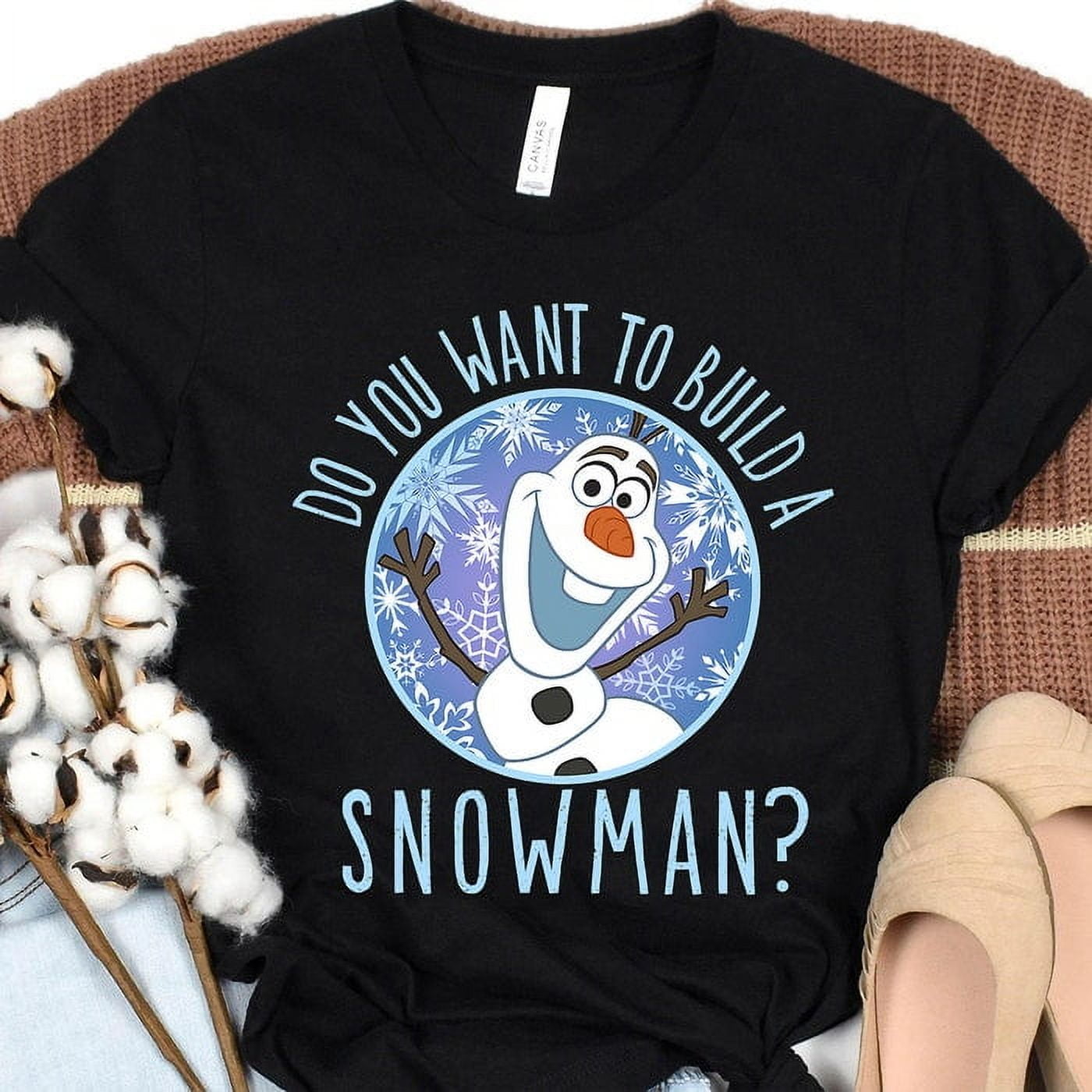 Disney Olaf Frozen Shirt, Do You Want To Build A Snowman Christmas Tee ...