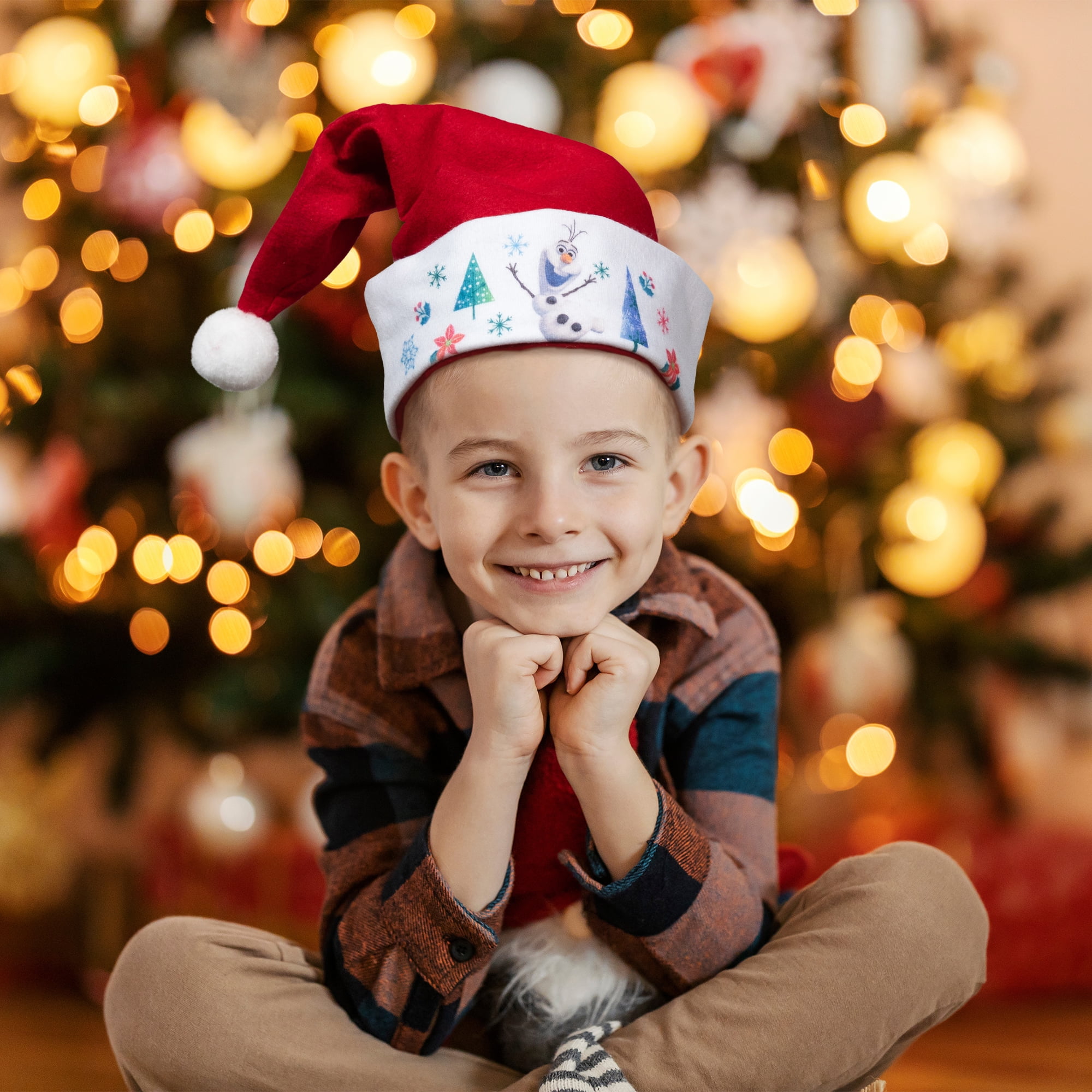 Disney Olaf from Frozen Child Santa Claus Christmas Hat - Medium - 17 ...