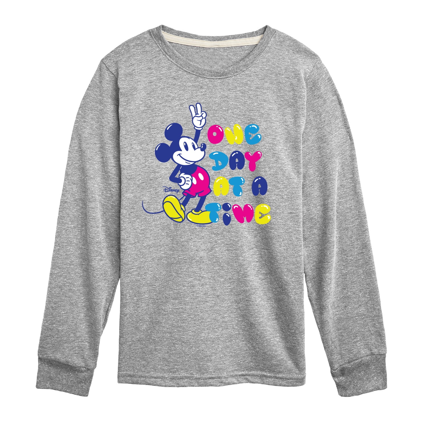Disney - One Day At A Time - Youth Long Sleeve Graphic T-Shirt ...