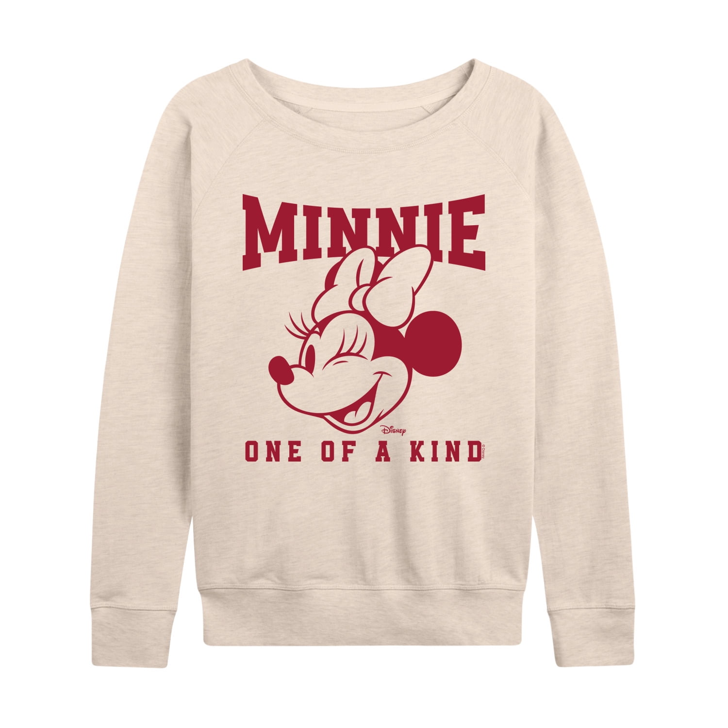 Disney - One Of Kind Minnie - Women's French Terry Long Sleeve Pullover ...