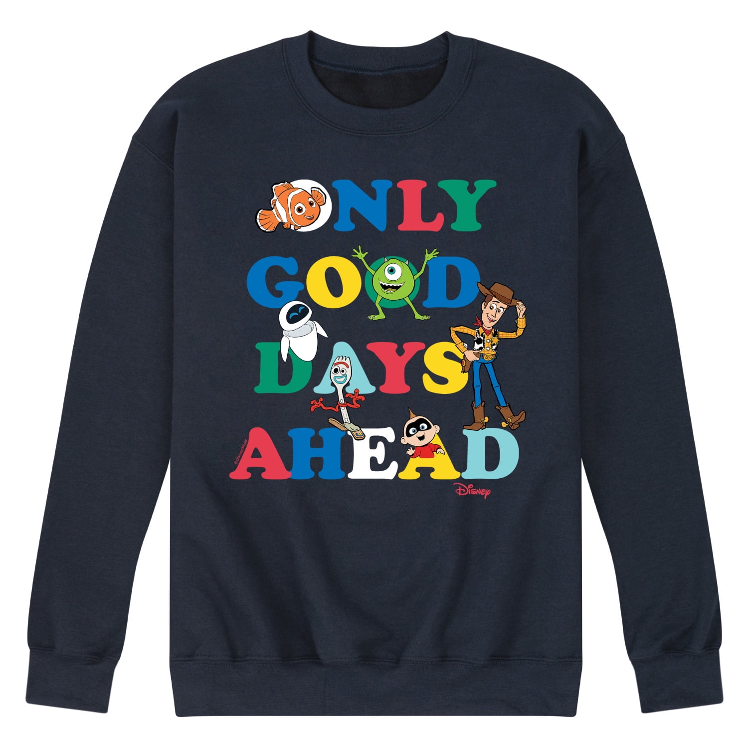 Disney - Only Good Days Ahead - Men's Crew Neck Fleece Pullover ...