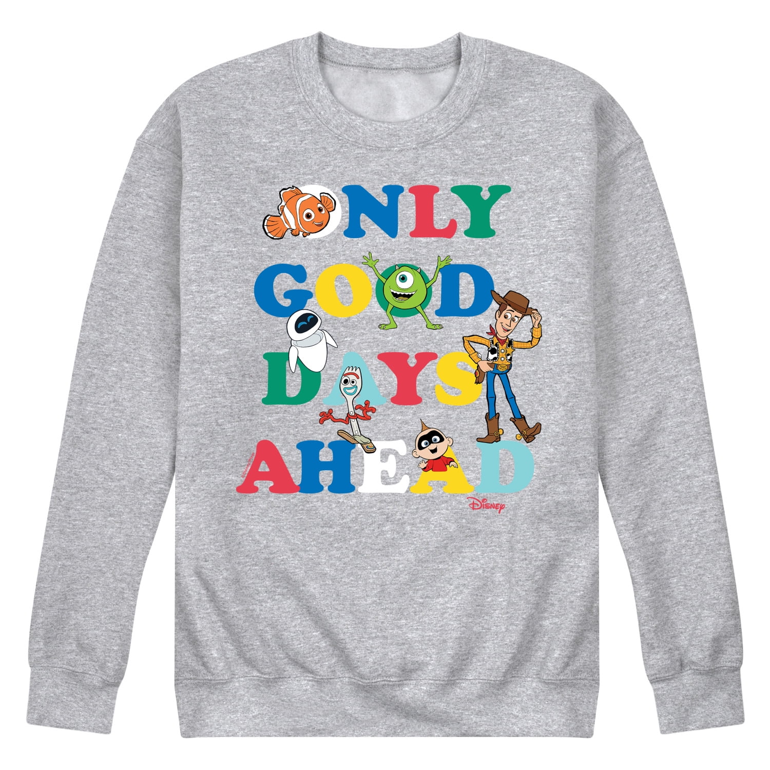 Disney - Only Good Days Ahead - Men's Crew Neck Fleece Pullover ...