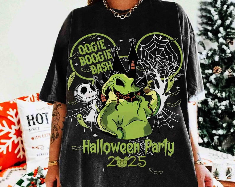 Disney Oogie Boogie Bash 2025 Party Halloween Shirt, Let's Oogie Boogie ...
