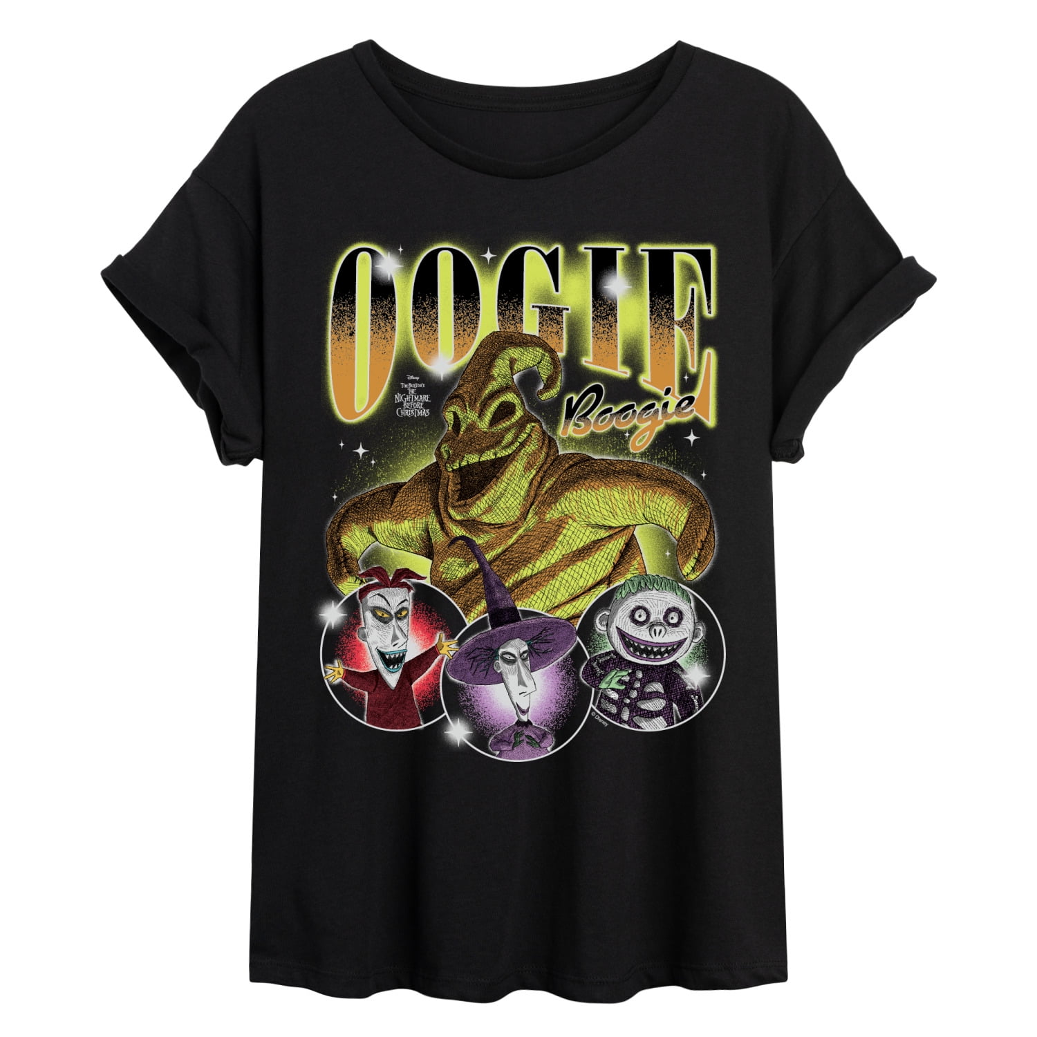 Disney - Oogie Boogie - Juniors Oversized Graphic T-Shirt - Walmart.com