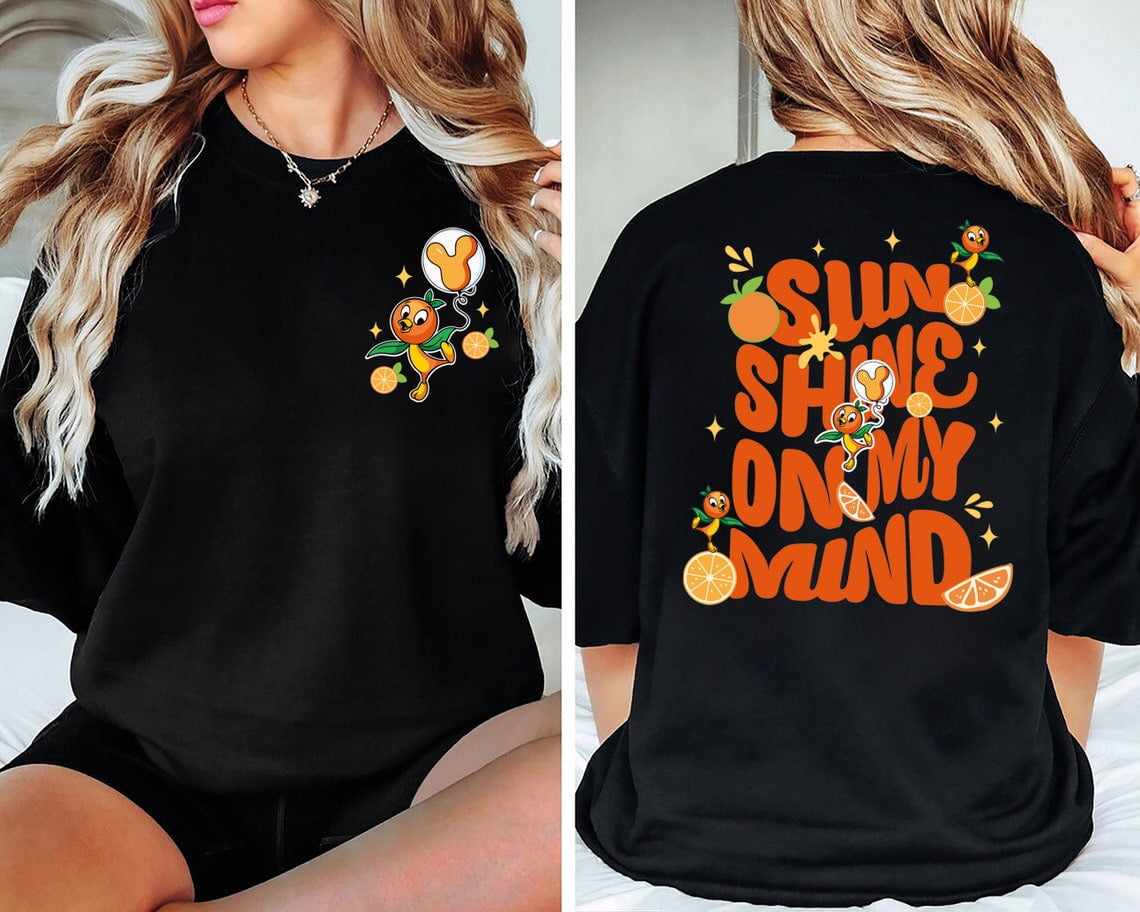 Disney Orange Bird 2 Sided T-Shirt, Sunshine On My Mind Disneyworld, Summer Vacation, Flower ...