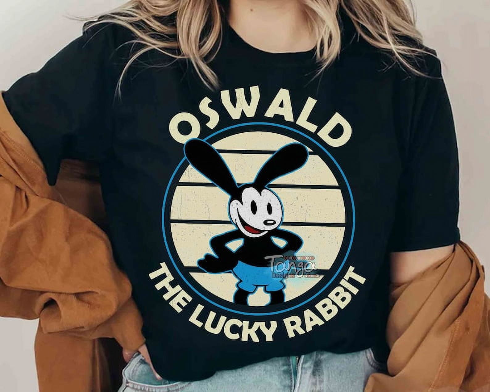 Disney Oswald The Lucky Rabbit Portrait Retro T-shirt, Disney The Lucky ...