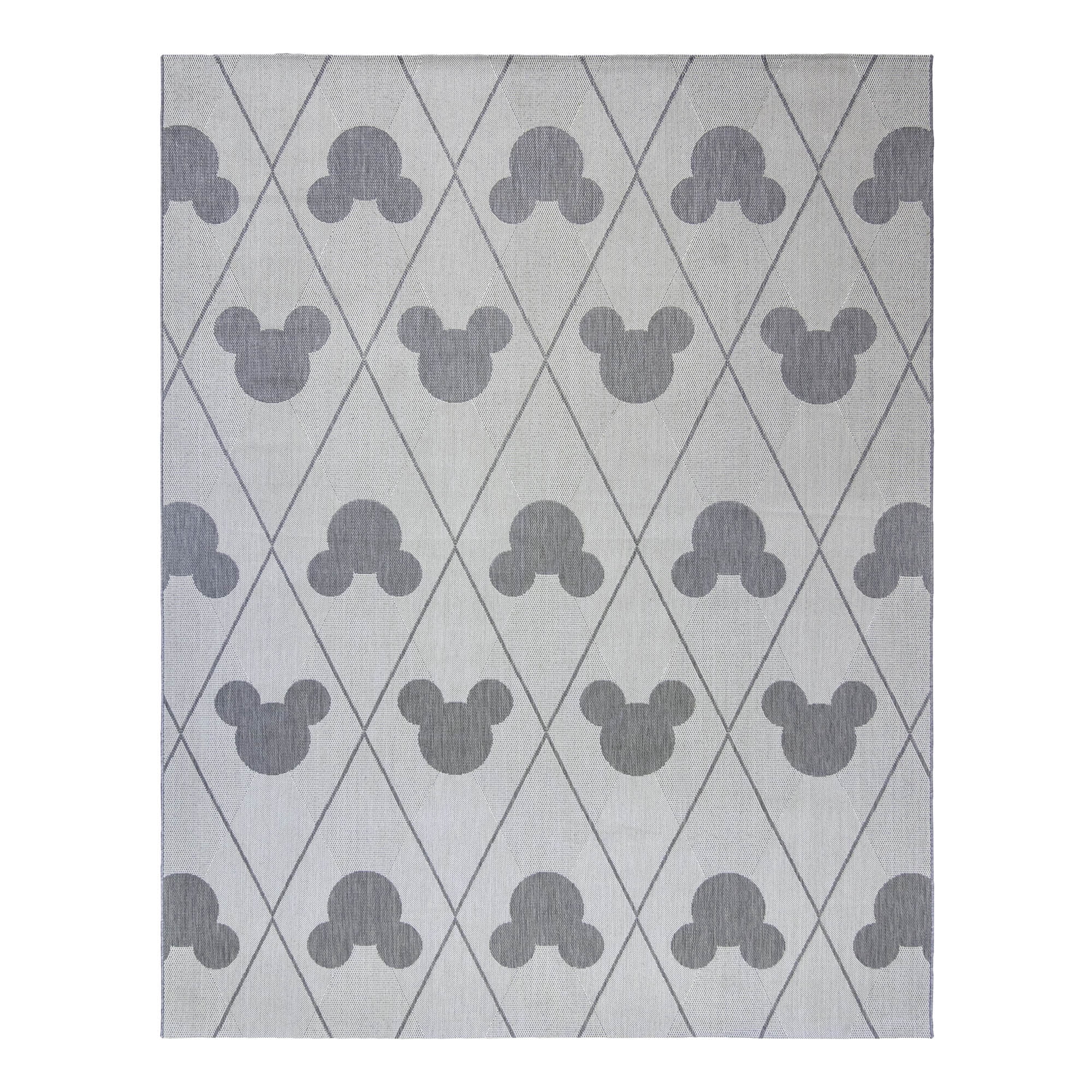 Free Shipping! Disney Mickey Mouse Argyle Gray Area Rug 6x9 for Toddler ...