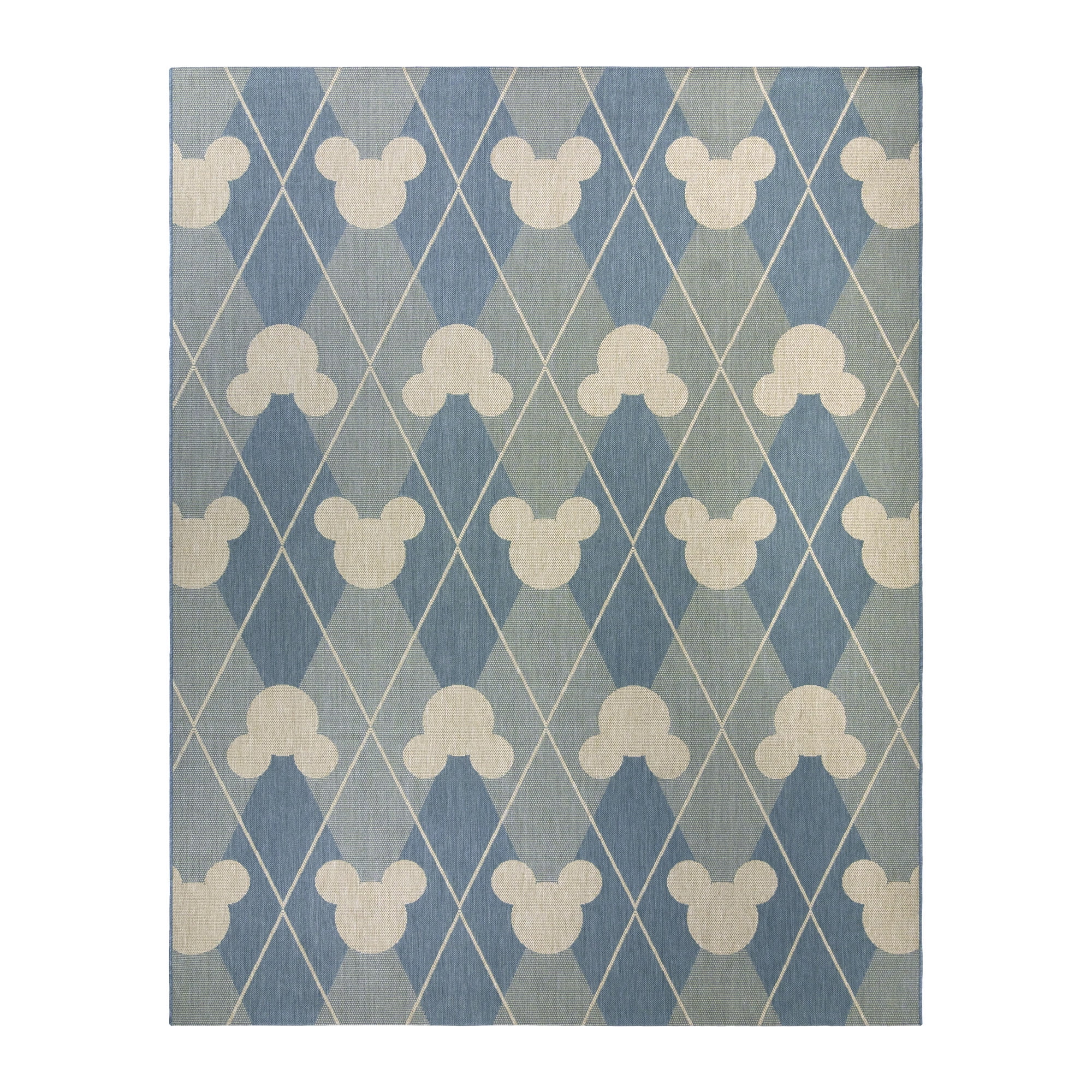 Free Shipping! Disney Mickey Mouse Argyle Oasis Area Rug 5x7 - Indoor ...