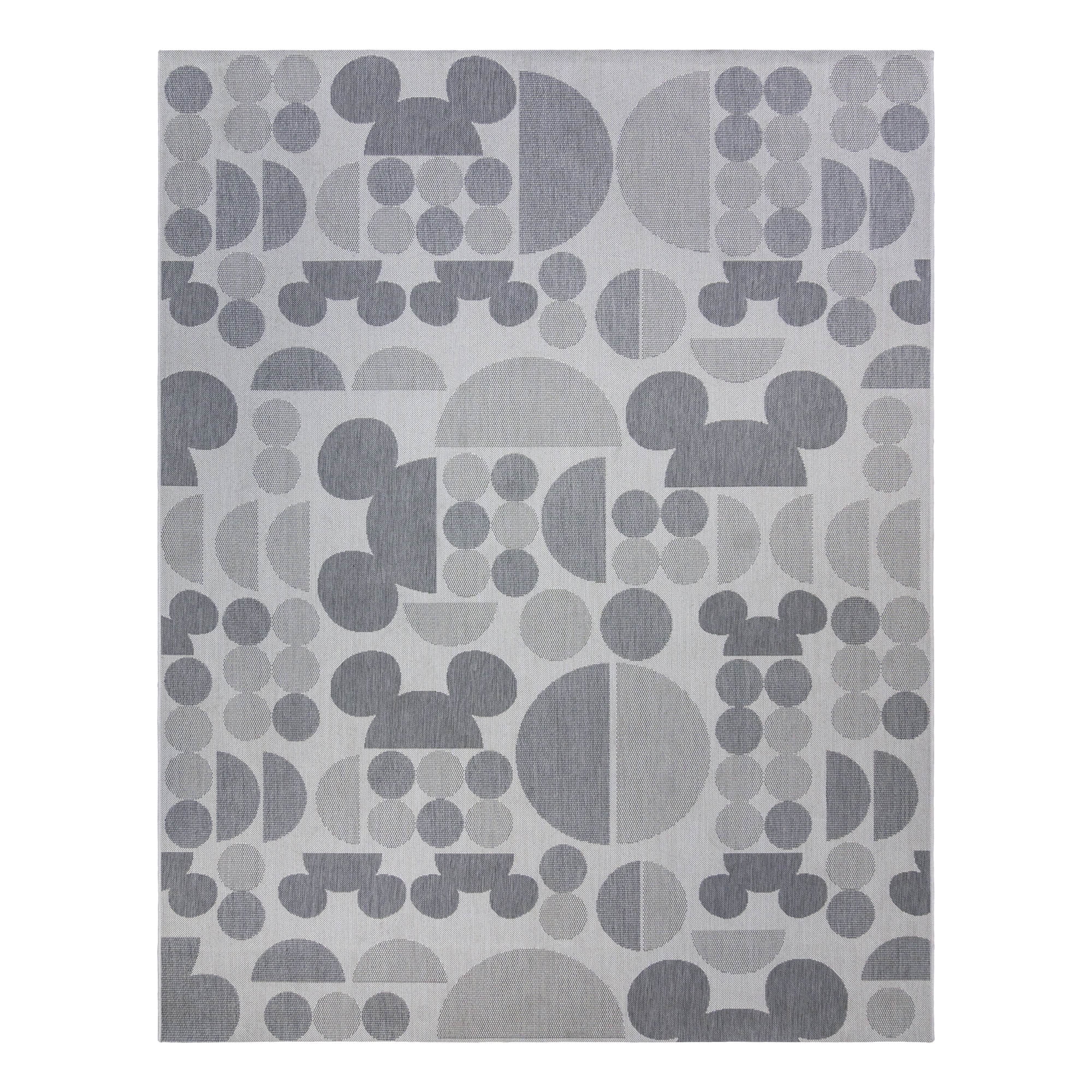 Disney Outdoor Mickey Mouse Spheres Modern Geometric Gray Area Rug ...