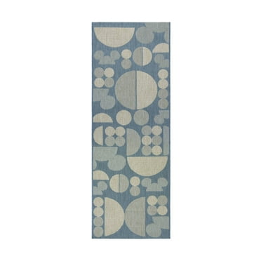 Disney Outdoor Mickey Mouse Maritime Coastal Geometric Navy Area Rug ...