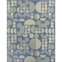 Disney Outdoor Mickey Mouse Maritime Coastal Geometric Navy Area Rug ...