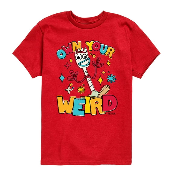 Disney - Own Your Weird Forky - Youth Short Sleeve Graphic T-Shirt - Walmart.com