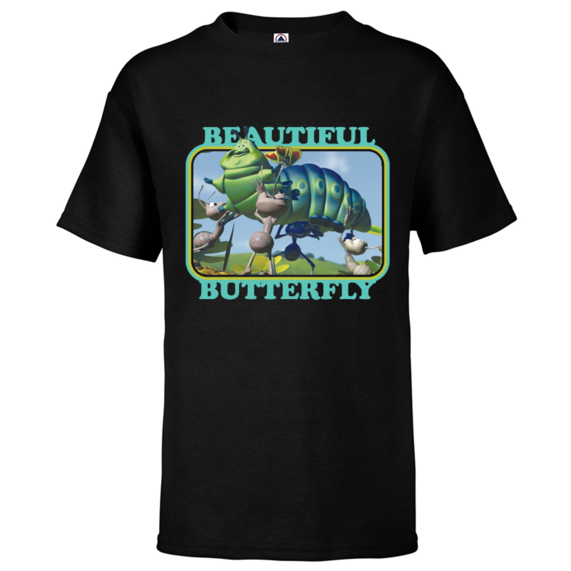 Disney PIXAR A Bug's Life Heimlich Beautiful Butterfly T-Shirt - Short ...