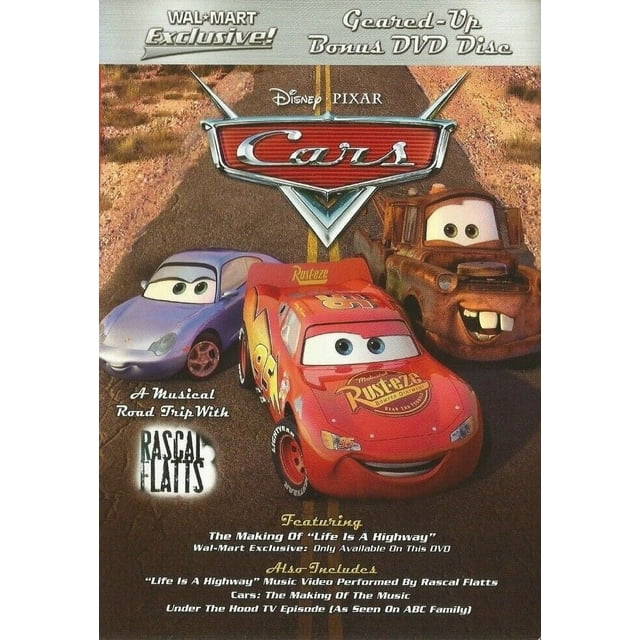 Disney PIXAR Cars Geared-Up BONUS DVD Disc WalMart Exclusive Rascal ...