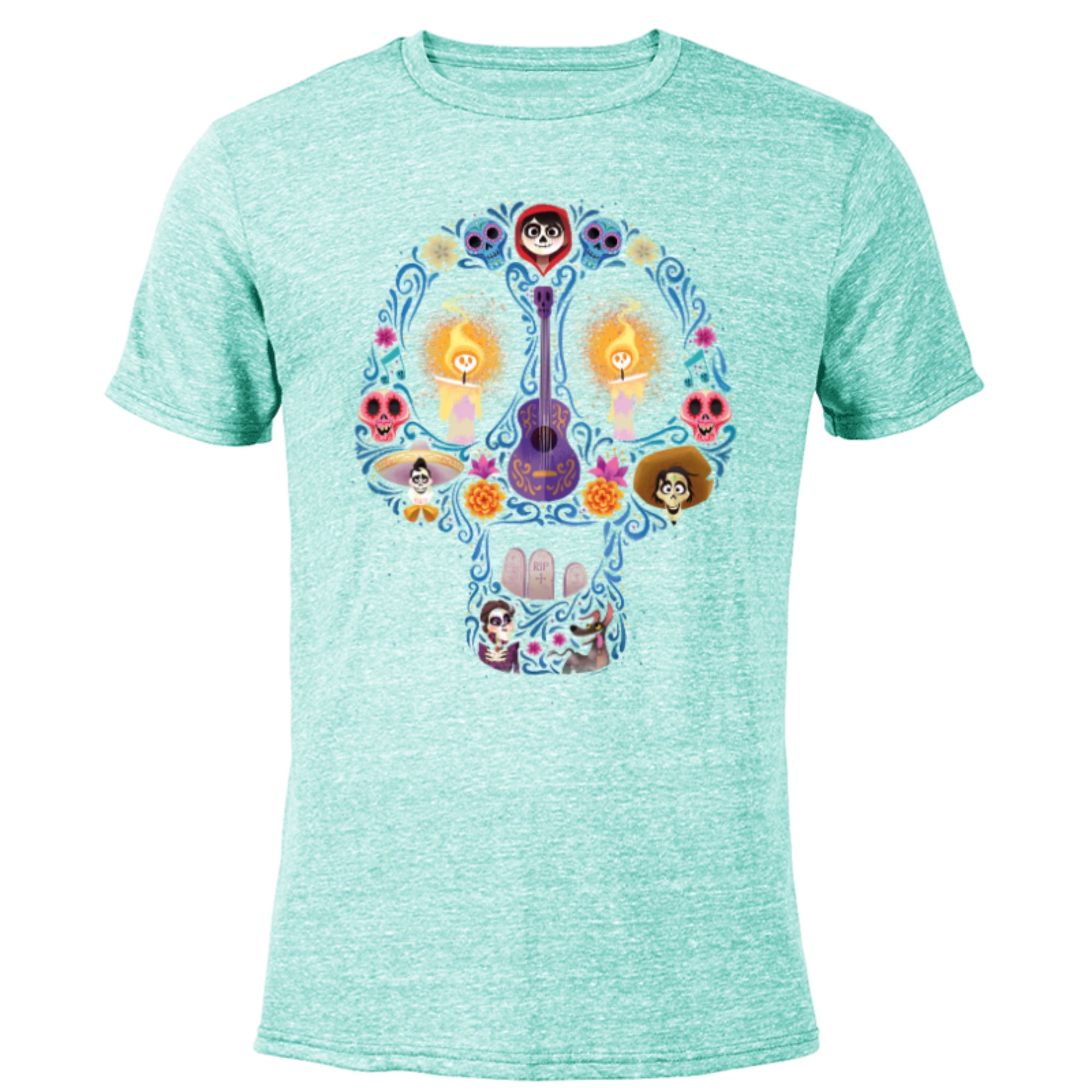 Disney PIXAR Coco Land of the Dead Silhouette - Short Sleeve Blended T ...