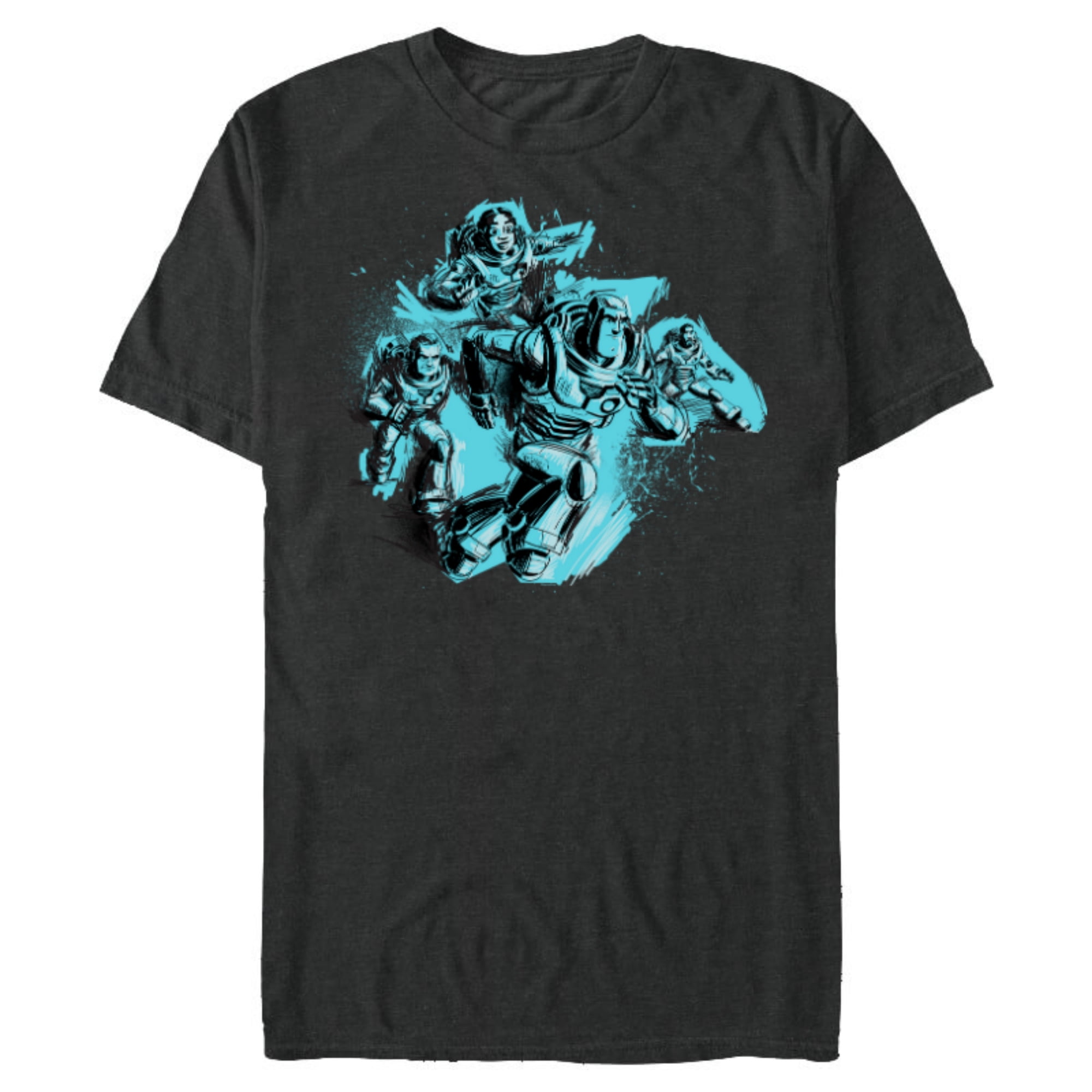 Disney PIXAR Lightyear Buzz, Mo, Darby & Izzy - Short Sleeve Blended T ...