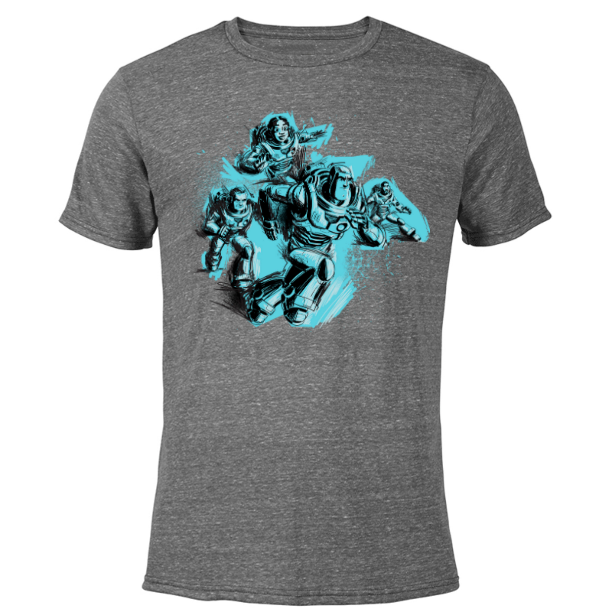 Disney PIXAR Lightyear Buzz, Mo, Darby & Izzy - Short Sleeve Blended T ...