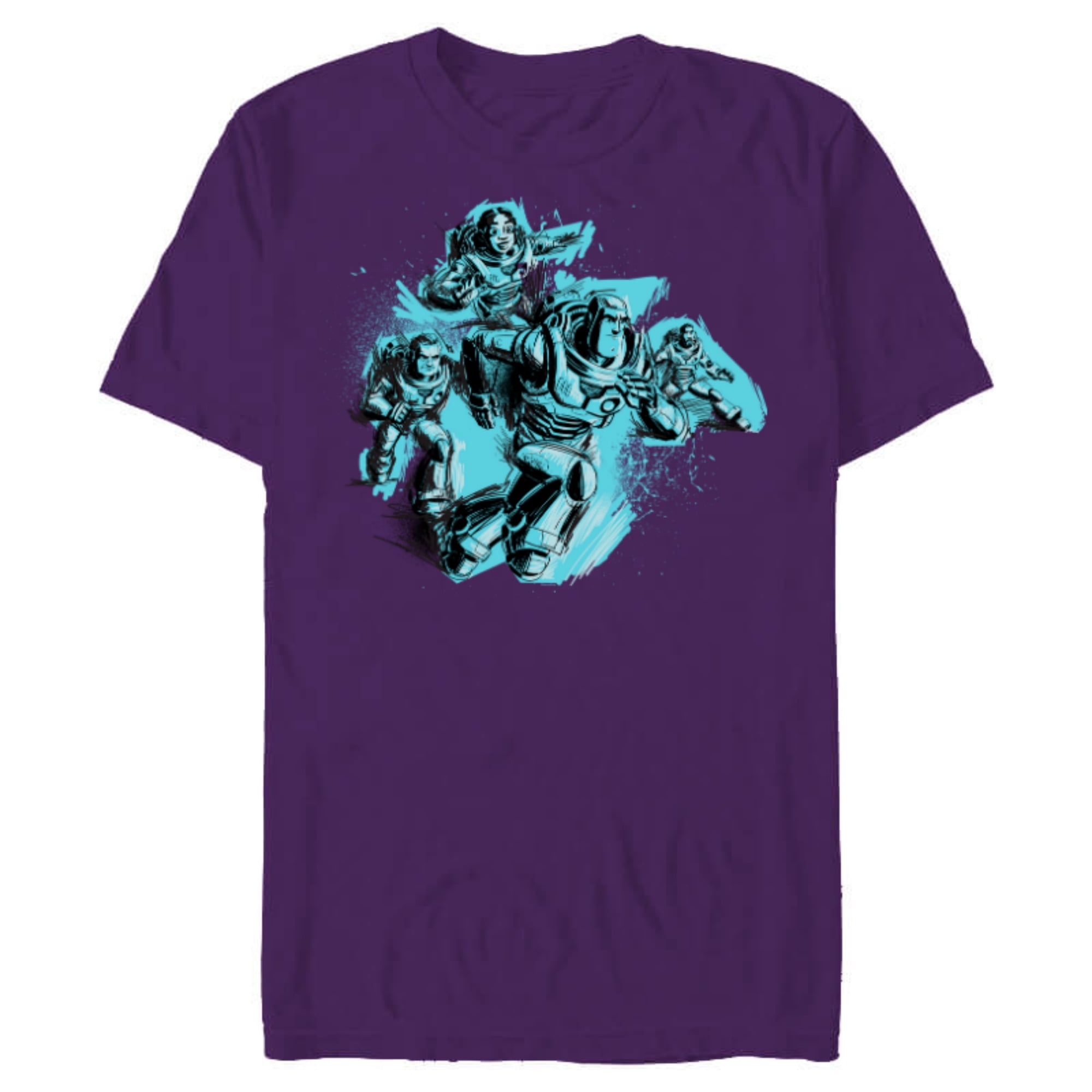 Disney PIXAR Lightyear Buzz, Mo, Darby & Izzy - Short Sleeve Blended T ...