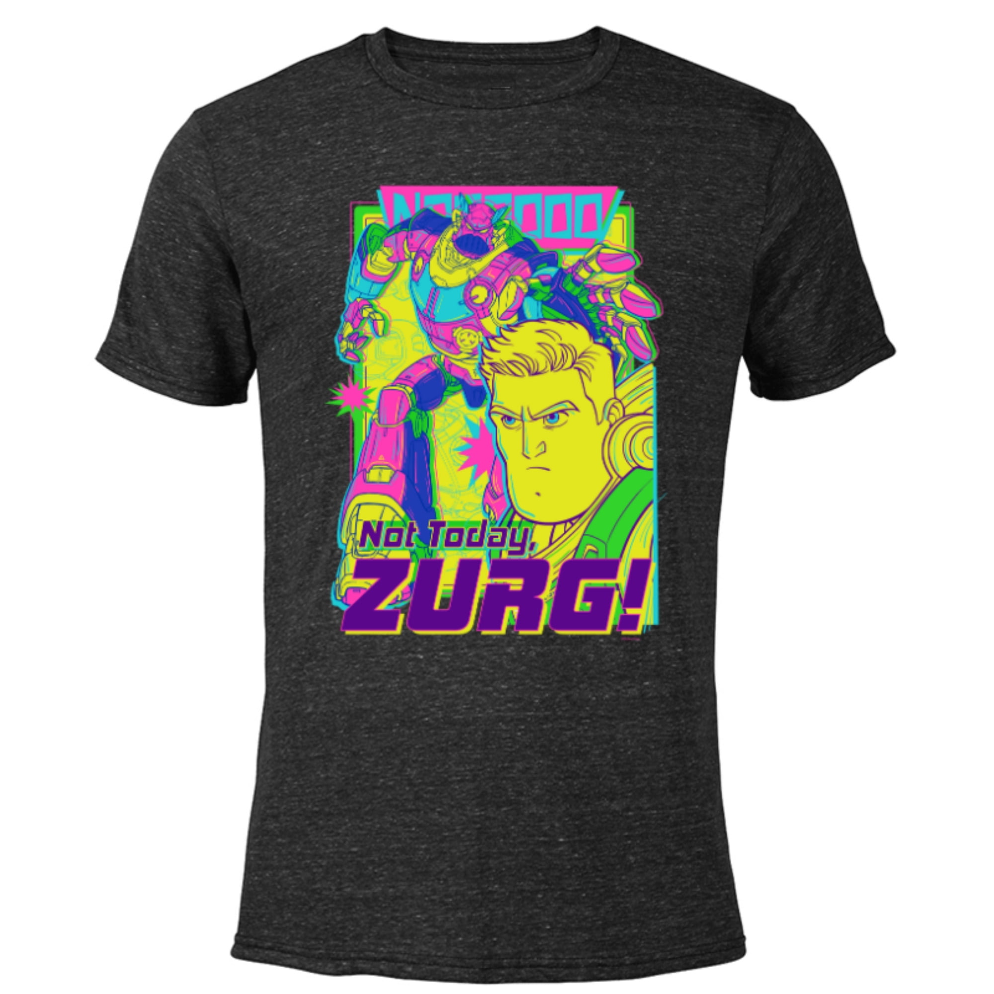 Disney PIXAR Lightyear Not Today Zurg - Short Sleeve Blended T-Shirt for Adults - Customized ...