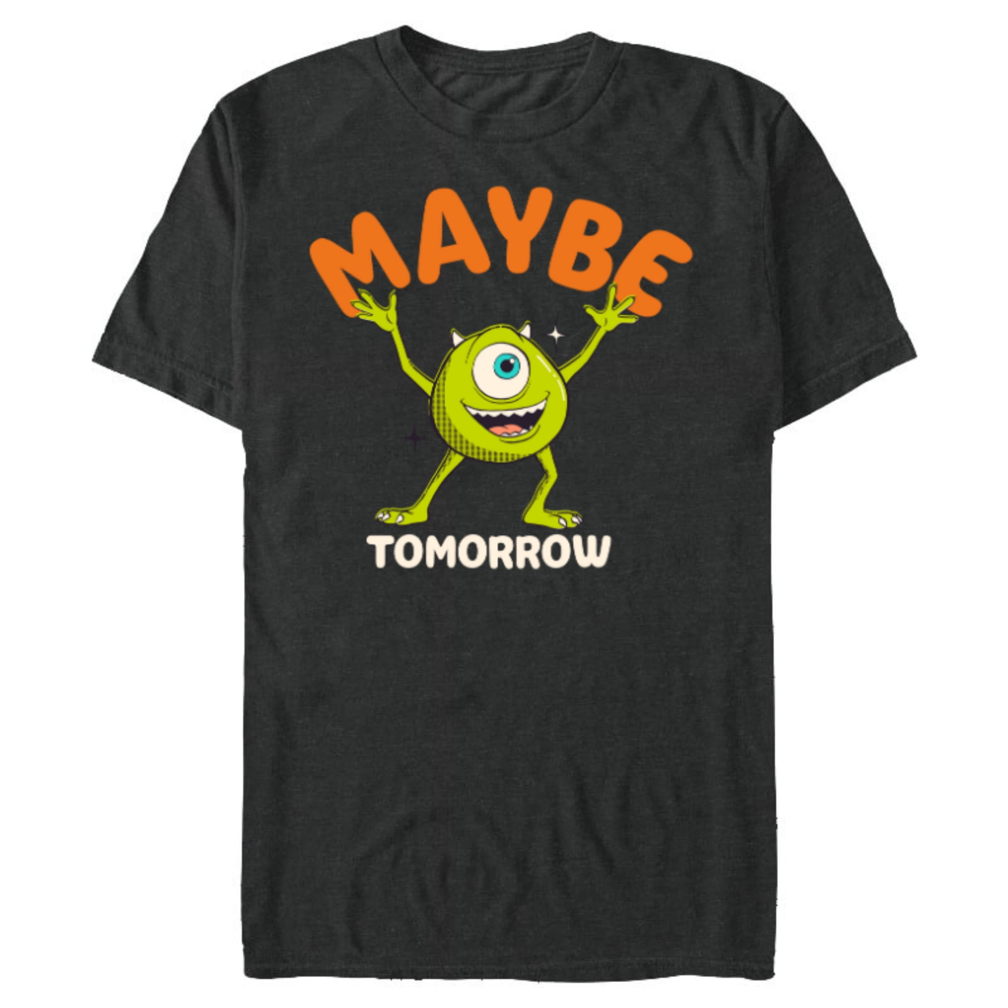 Disney PIXAR Mike Wazowski Maybe Tomorrow - Short Sleeve Blended T ...