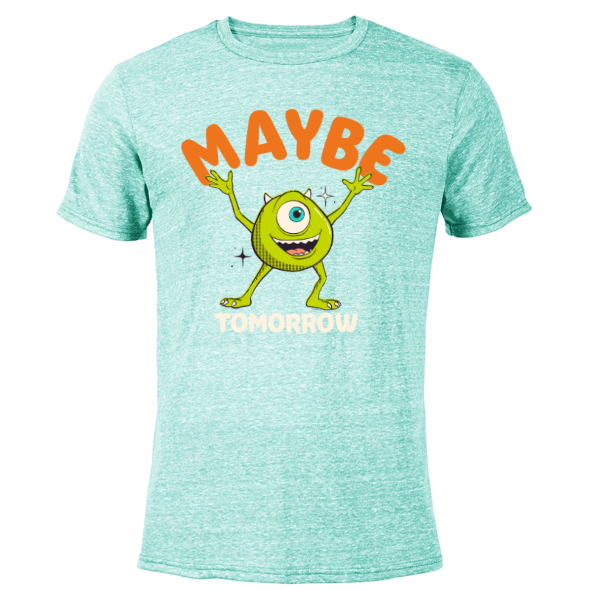 Disney PIXAR Mike Wazowski Maybe Tomorrow - Short Sleeve Blended T ...