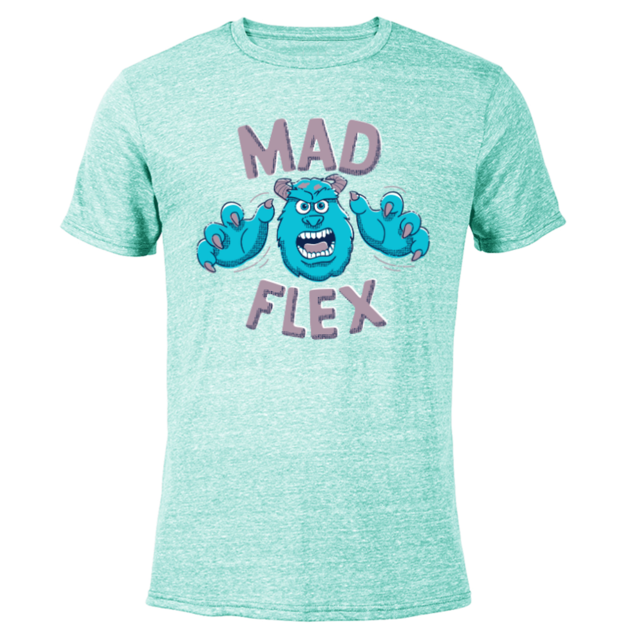Disney PIXAR Monsters Inc. Sulley Mad Flex - Short Sleeve Blended T-Shirt for Adults ...