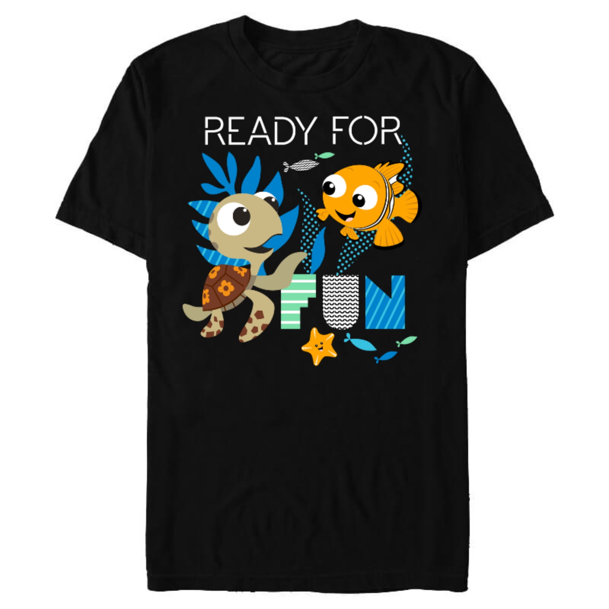 Disney PIXAR Nemo and Squirt T-Shirt- Short Sleeve Blended T-Shirt for ...