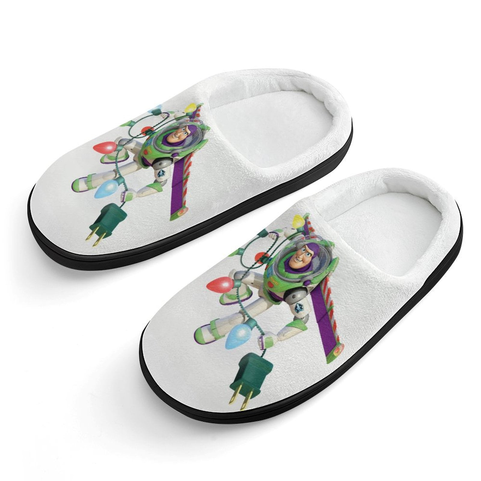 Disney PIXAR Toy Story Buzz Lightyear Christmas Lights Slippers for ...