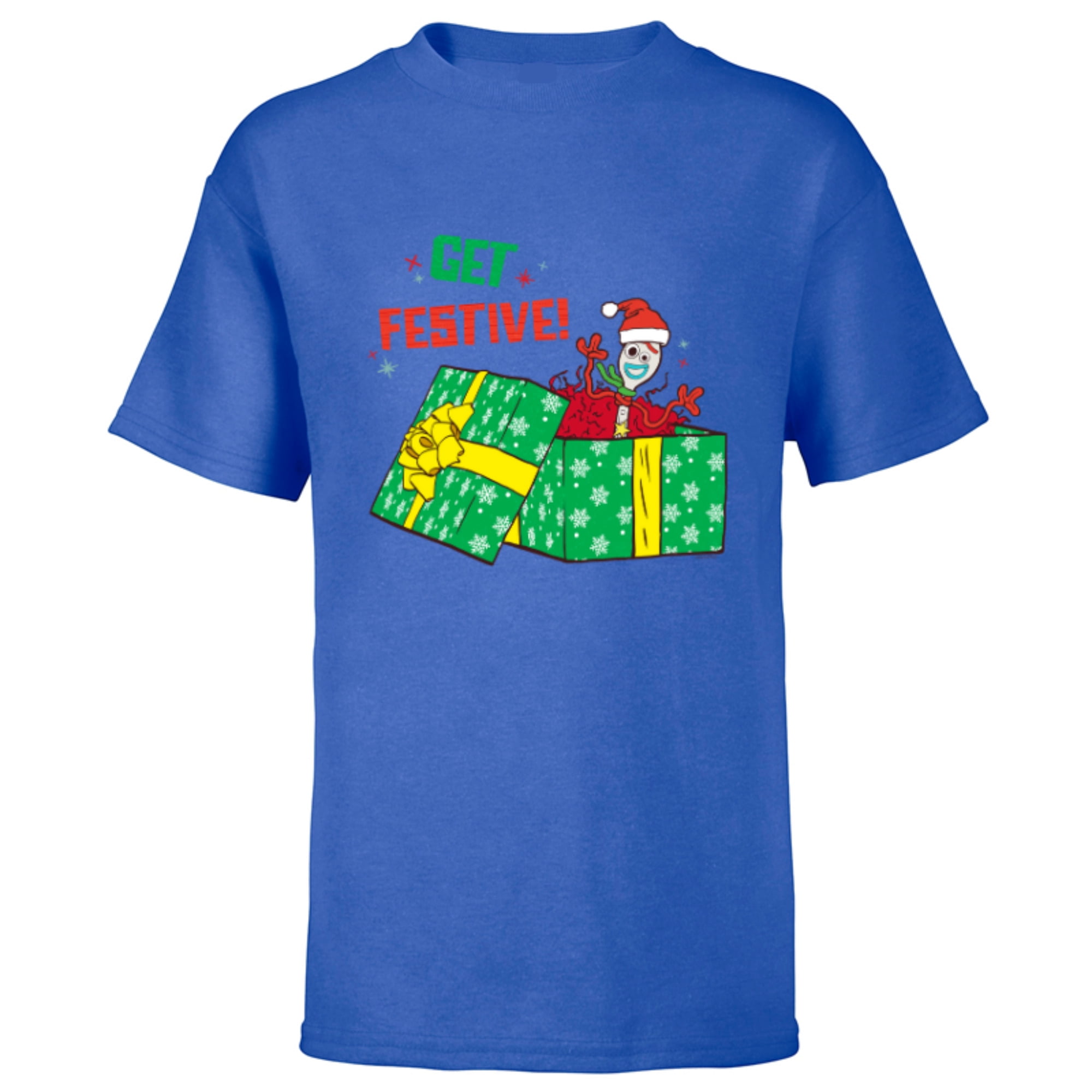Disney PIXAR Toy Story Forky Get Festive! Holiday Gift - Short Sleeve T ...