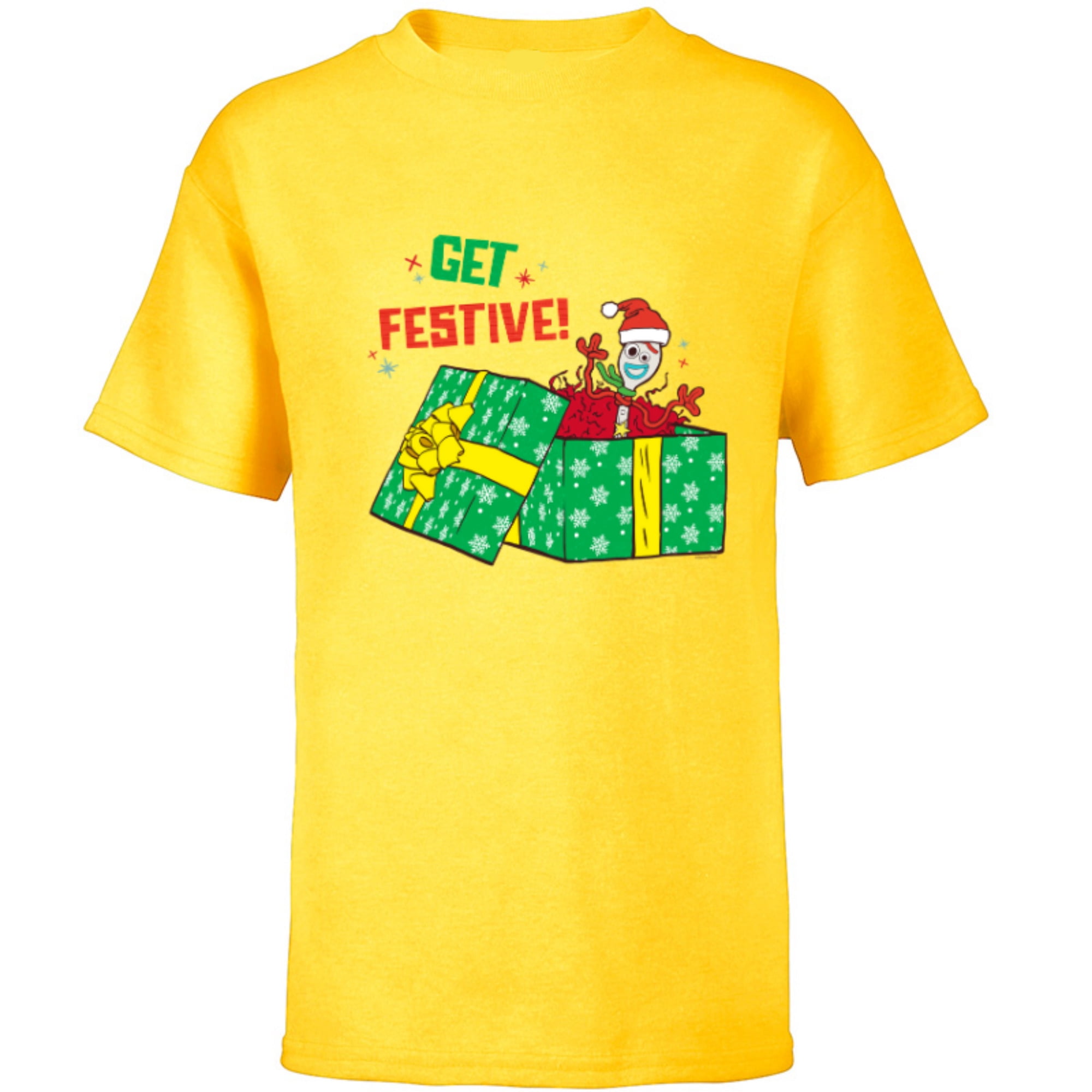 Disney PIXAR Toy Story Forky Get Festive! Holiday Gift - Short Sleeve T ...
