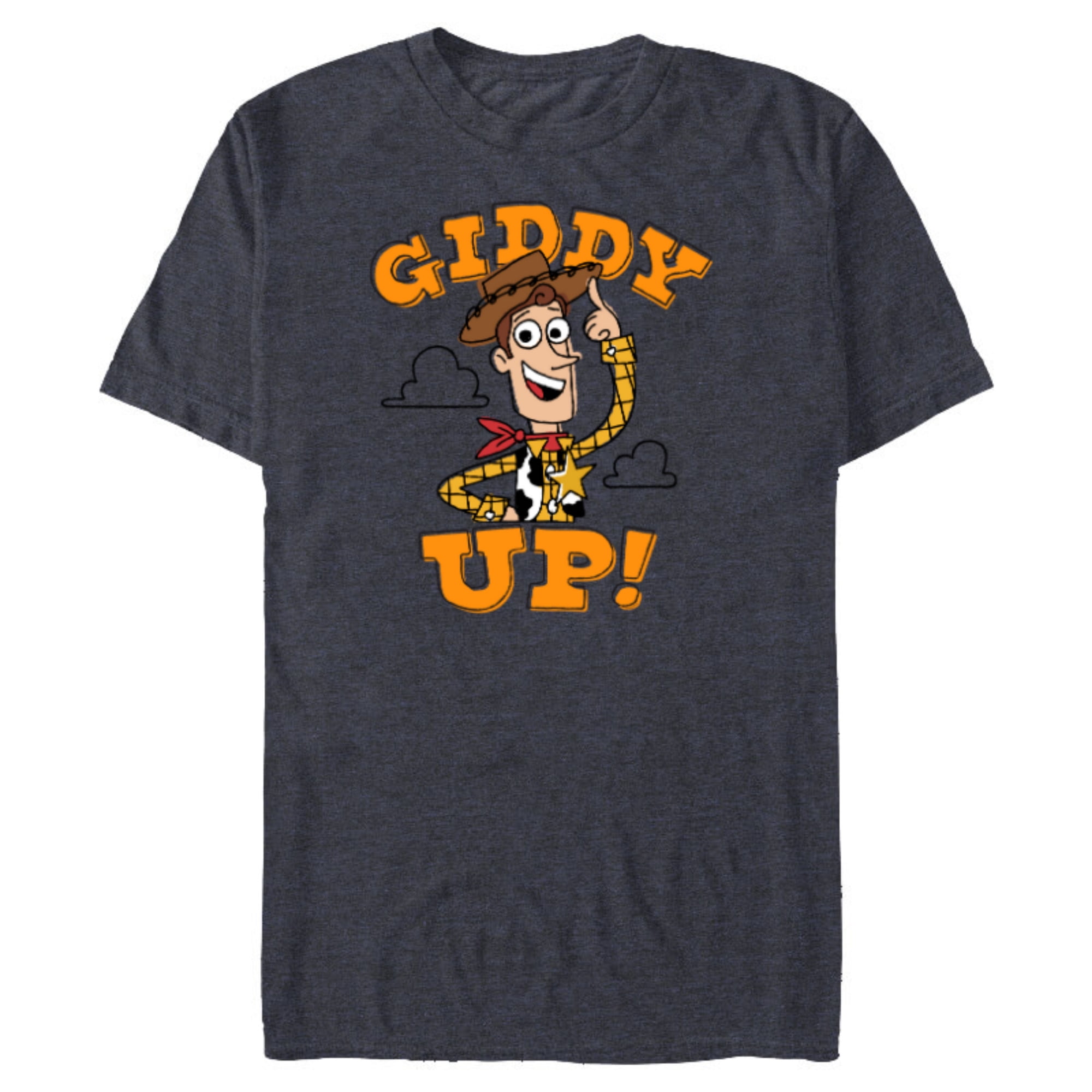 Disney PIXAR Toy Story Woody Giddy Up! - Short Sleeve Blended T-Shirt ...