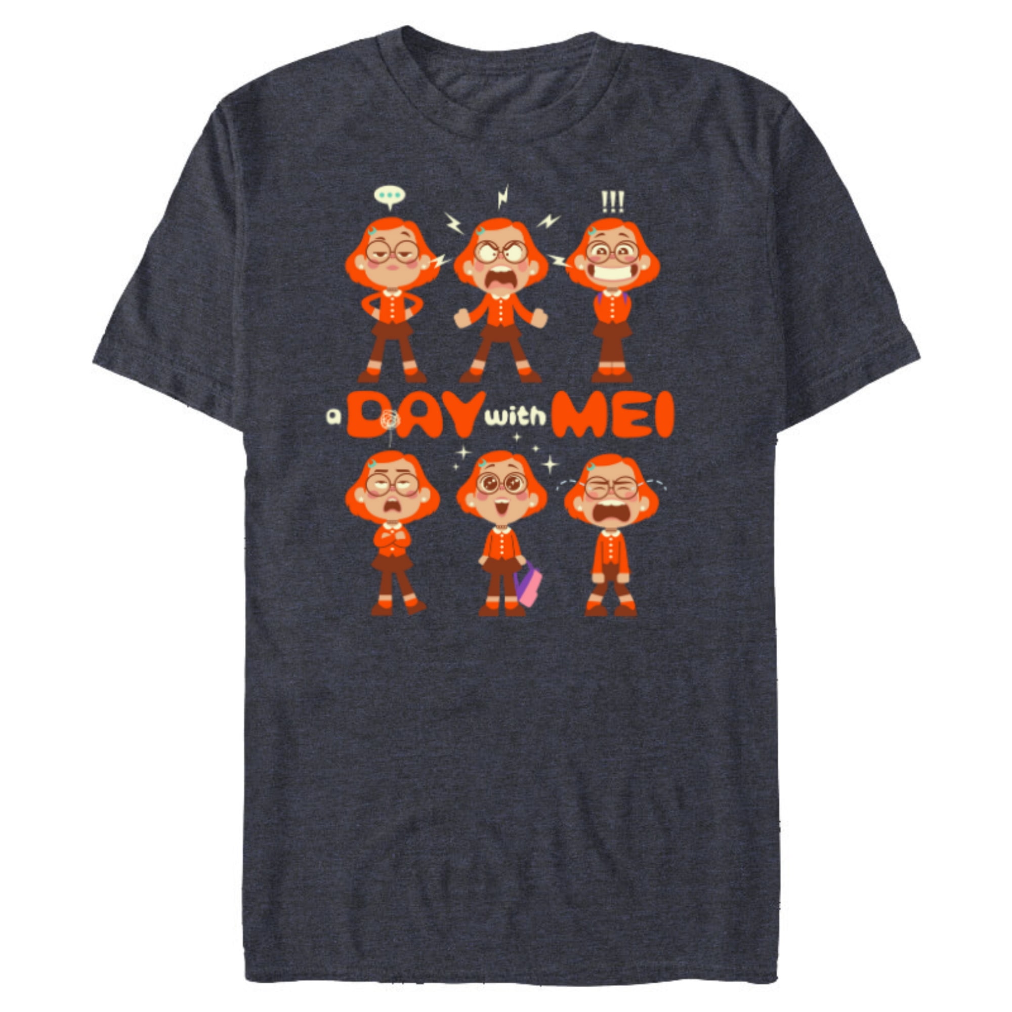 Disney PIXAR Turning Red Mei Lee Growing Pains - Short Sleeve Blended T ...