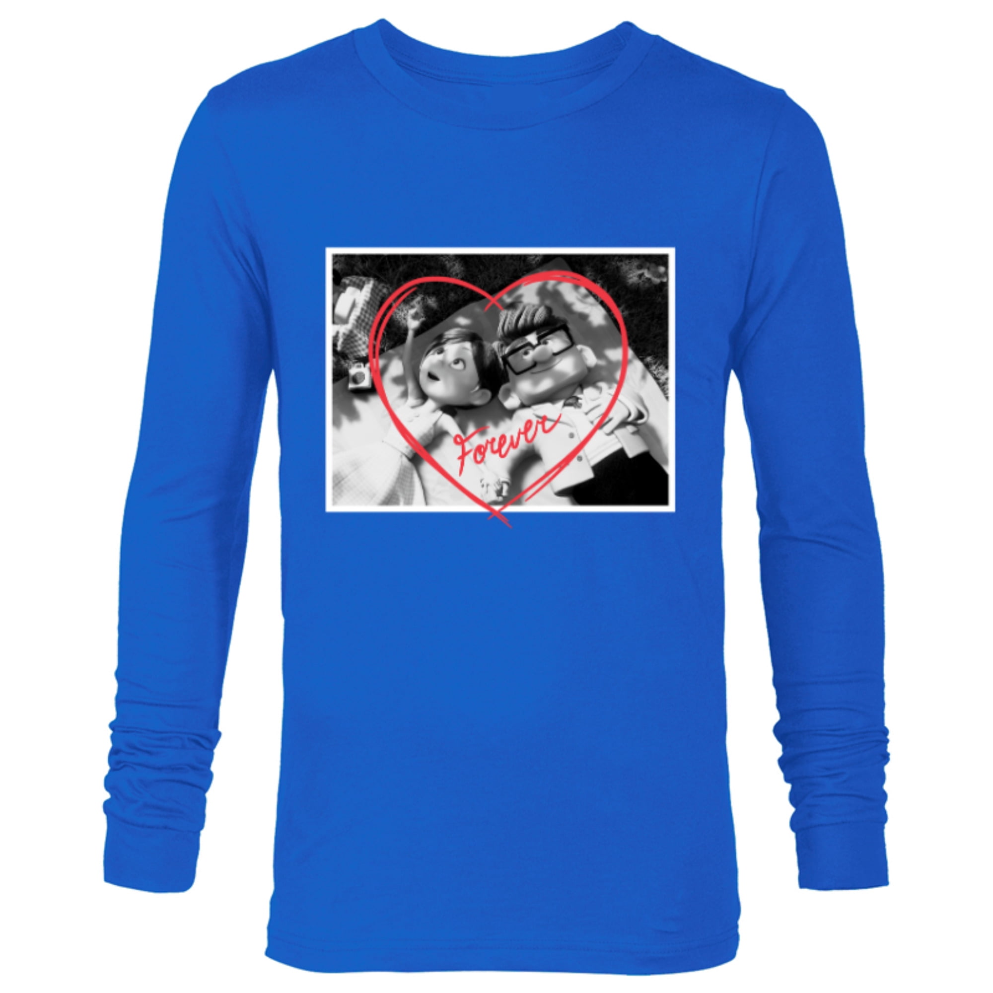 Disney PIXAR UP Carl and Ellie Forever Heart - Long Sleeve T-Shirt for ...