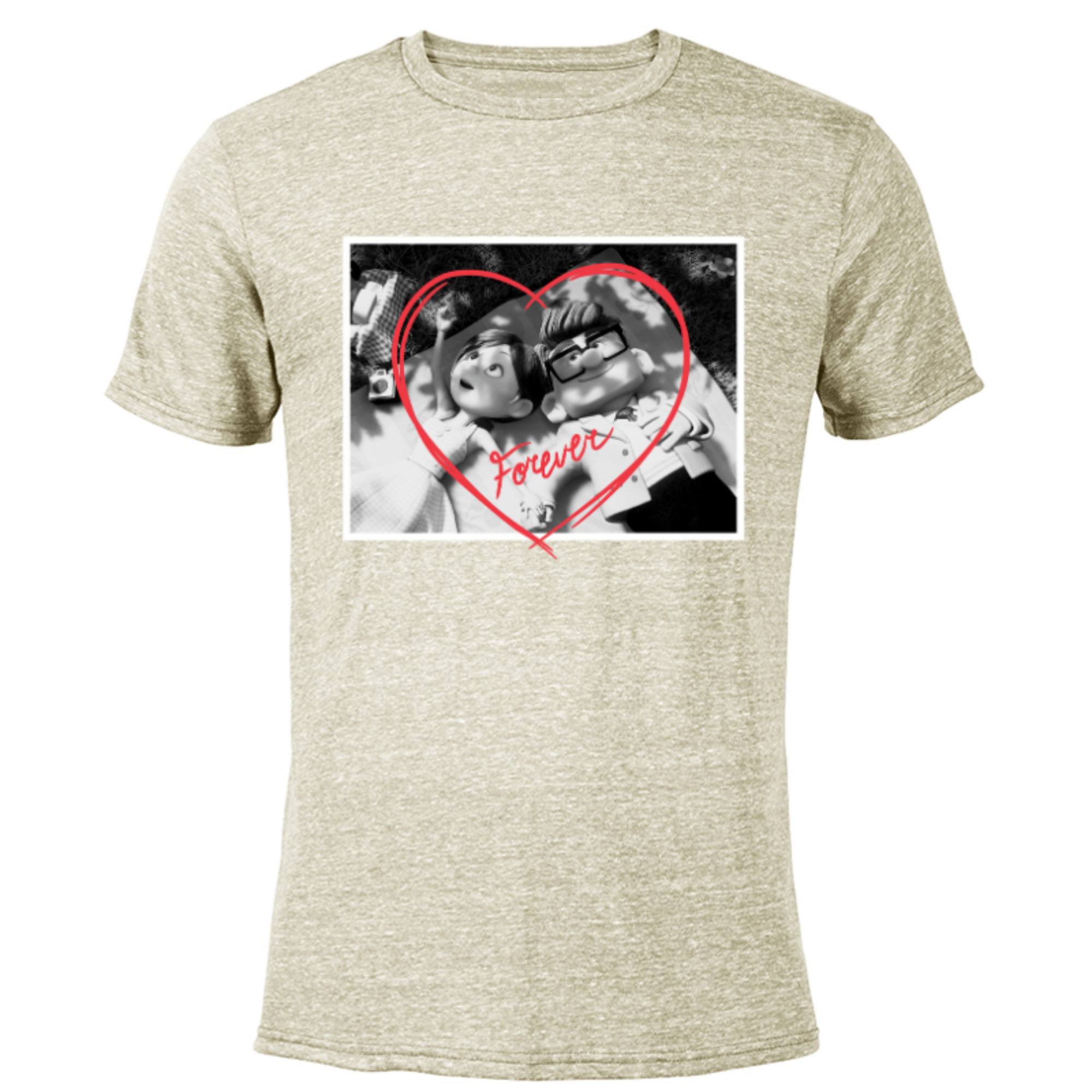 Disney PIXAR UP Carl and Ellie Forever Heart - Short Sleeve Blended T ...