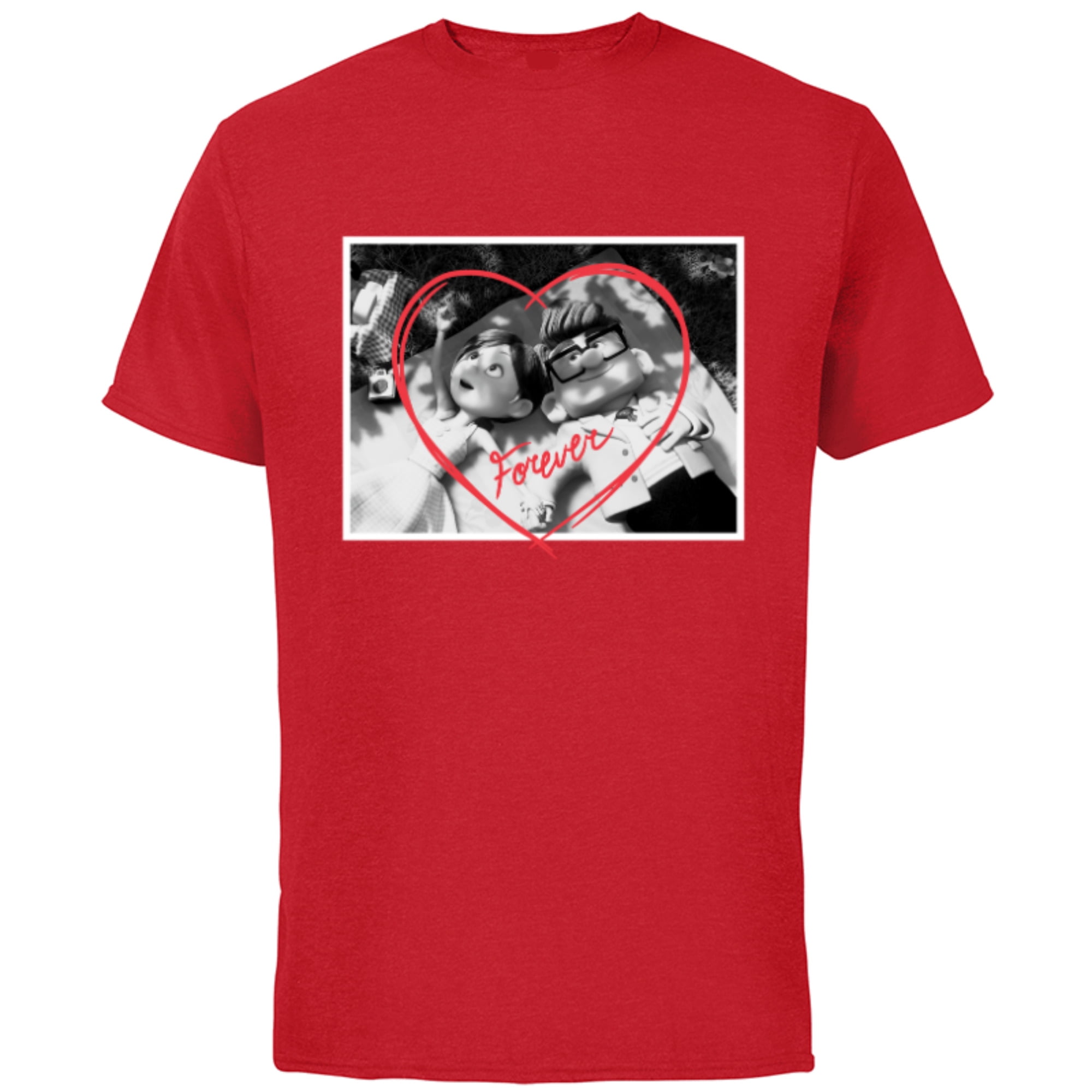 Disney PIXAR UP Carl and Ellie Forever Heart - Short Sleeve Cotton T ...
